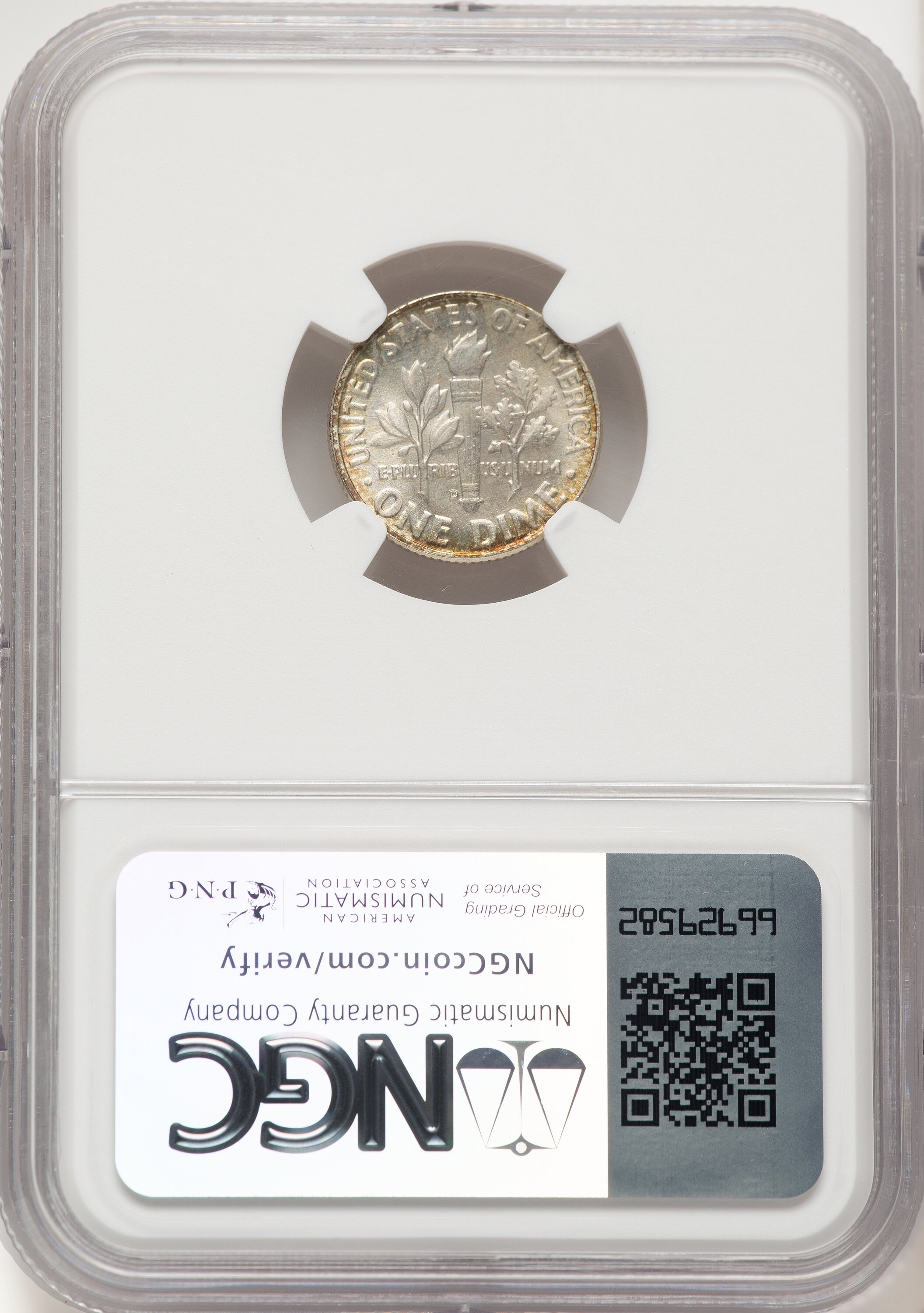 US 10C 1952-D Roosevelt Dime NGC MS68 | MA-Shops