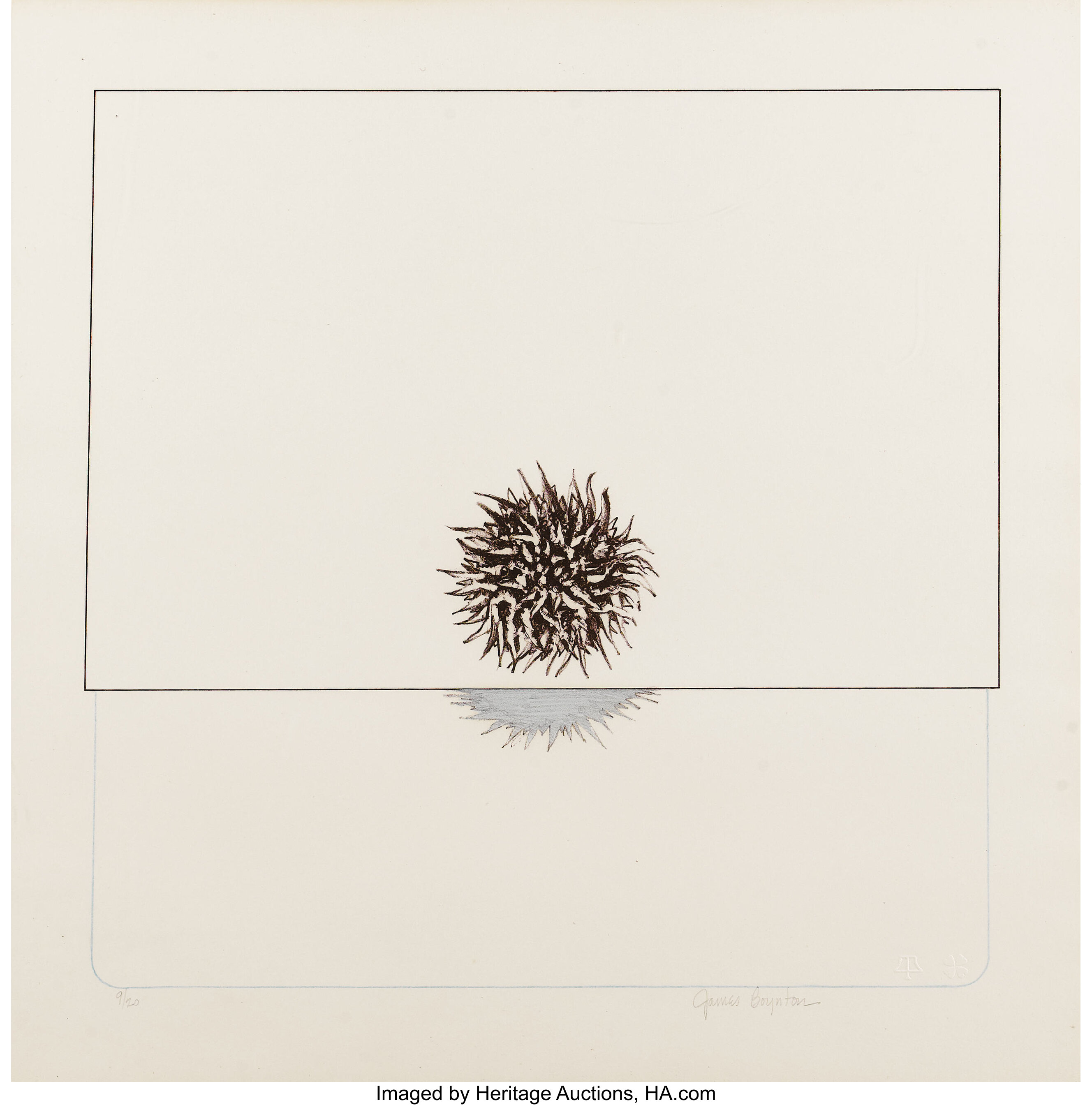 JACK BOYNTON (1928-). Genesis, 1967. Colored lithograph. 18.5in. x ...