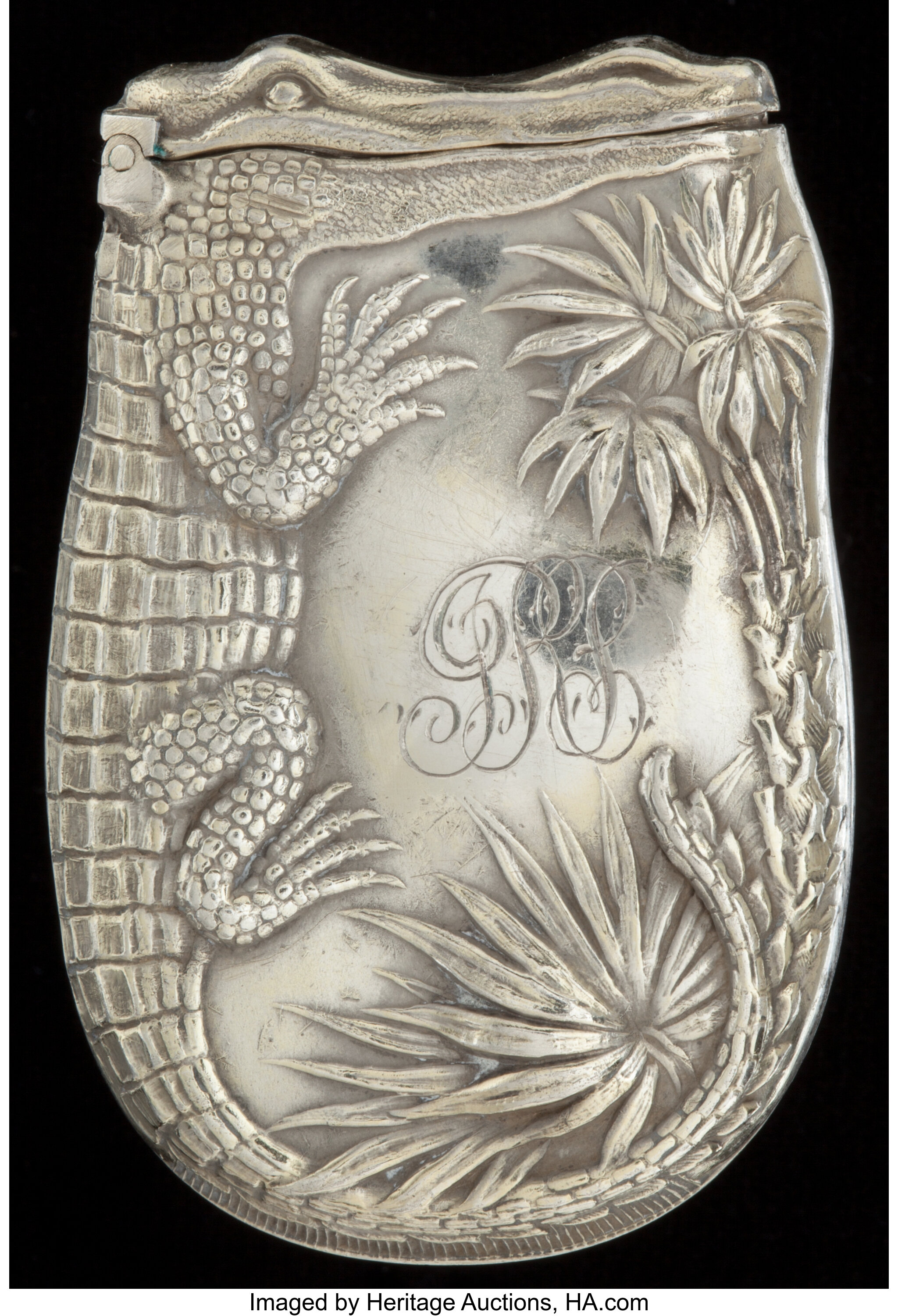 A GEORGE SHIEBLER SILVER AND SILVER GILT MATCH SAFE, New York, New ...
