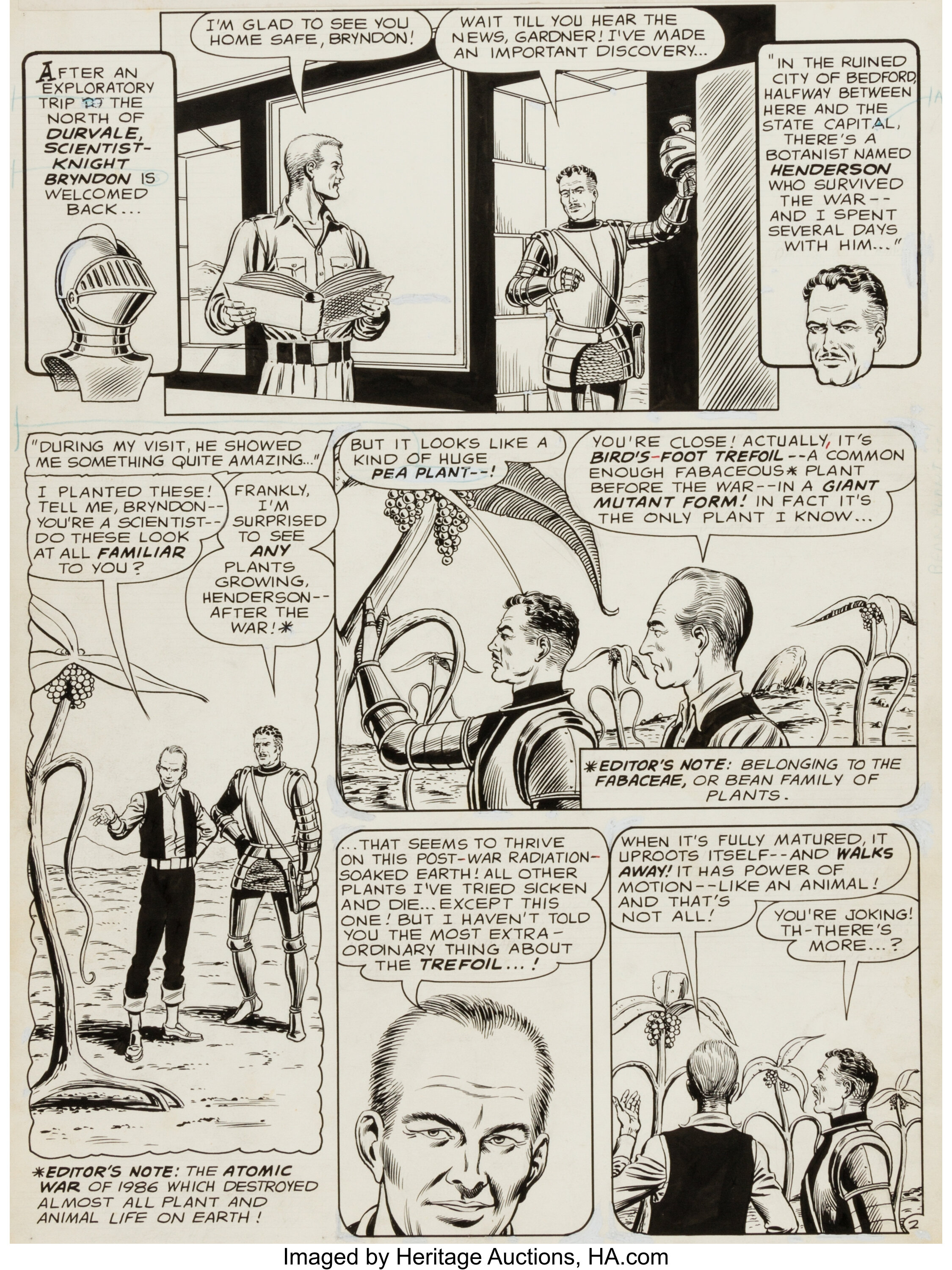 Murphy Anderson Strange Adventures #150 "The Plant That Hated | Lot ...