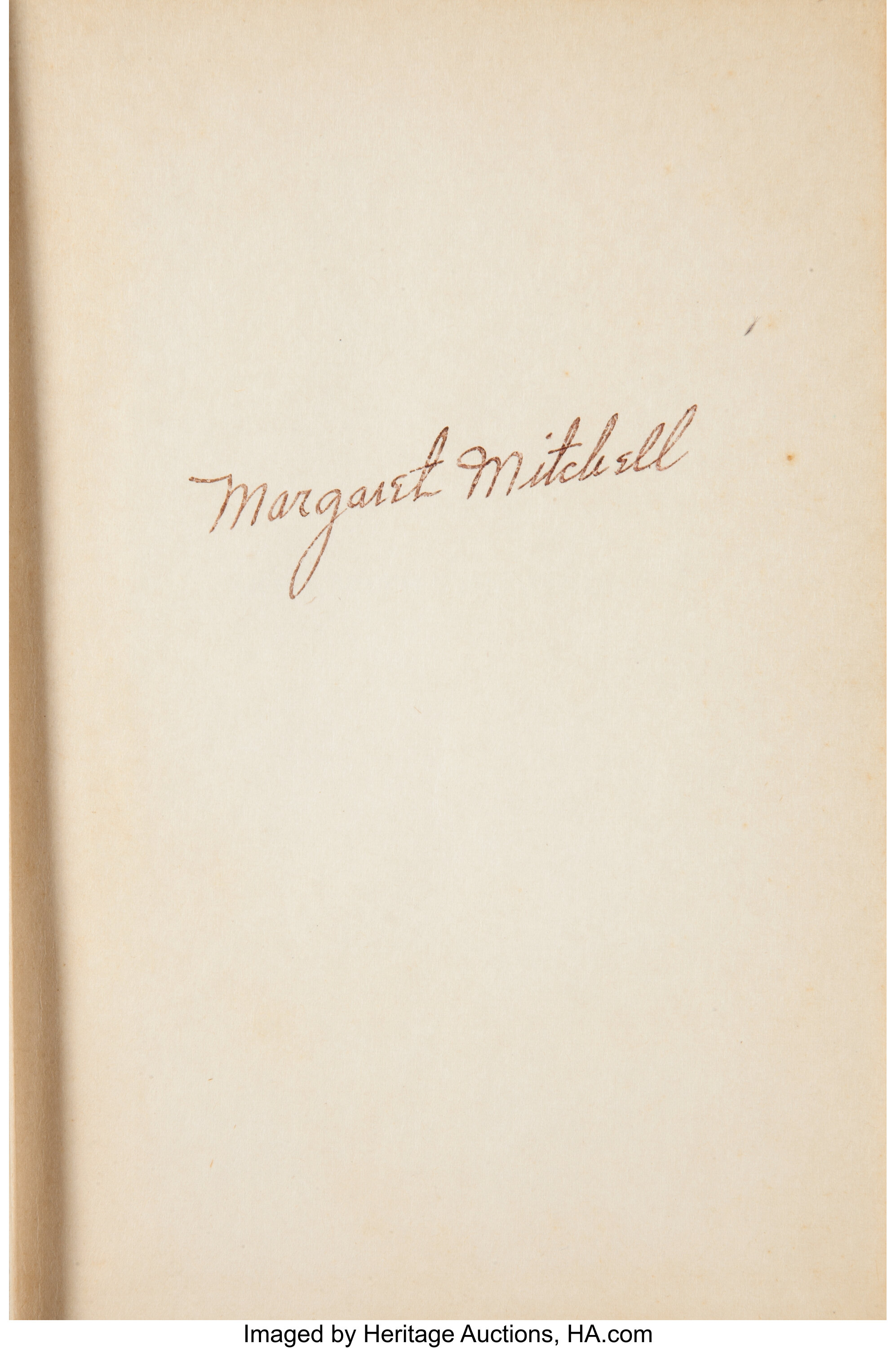 A Margaret Mitchell Signed Copy of "Gone With The Wind," 1936.... | Lot ...