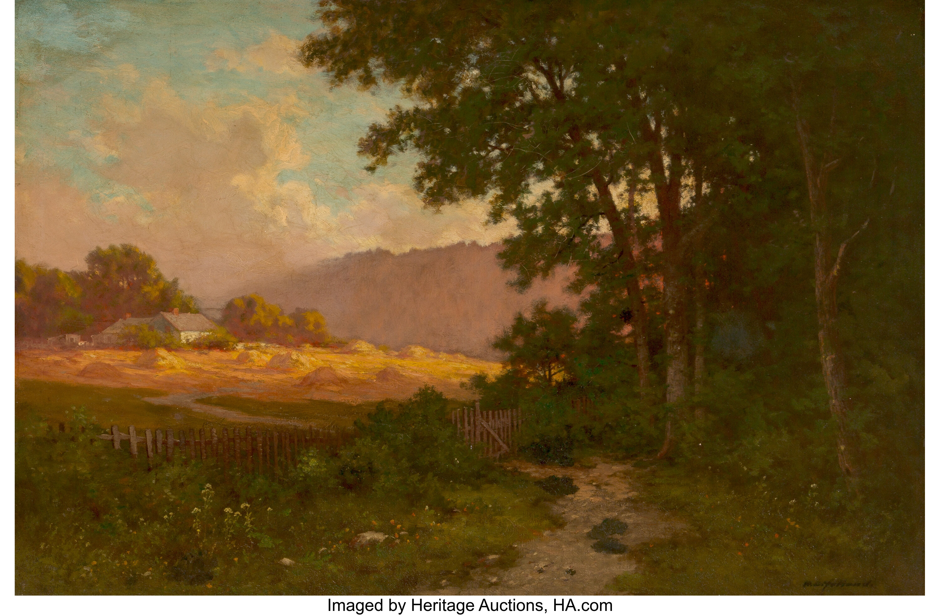 Raymond Dabb Yelland (American, 1848-1900). Glenwood, Santa Cruz, | Lot ...