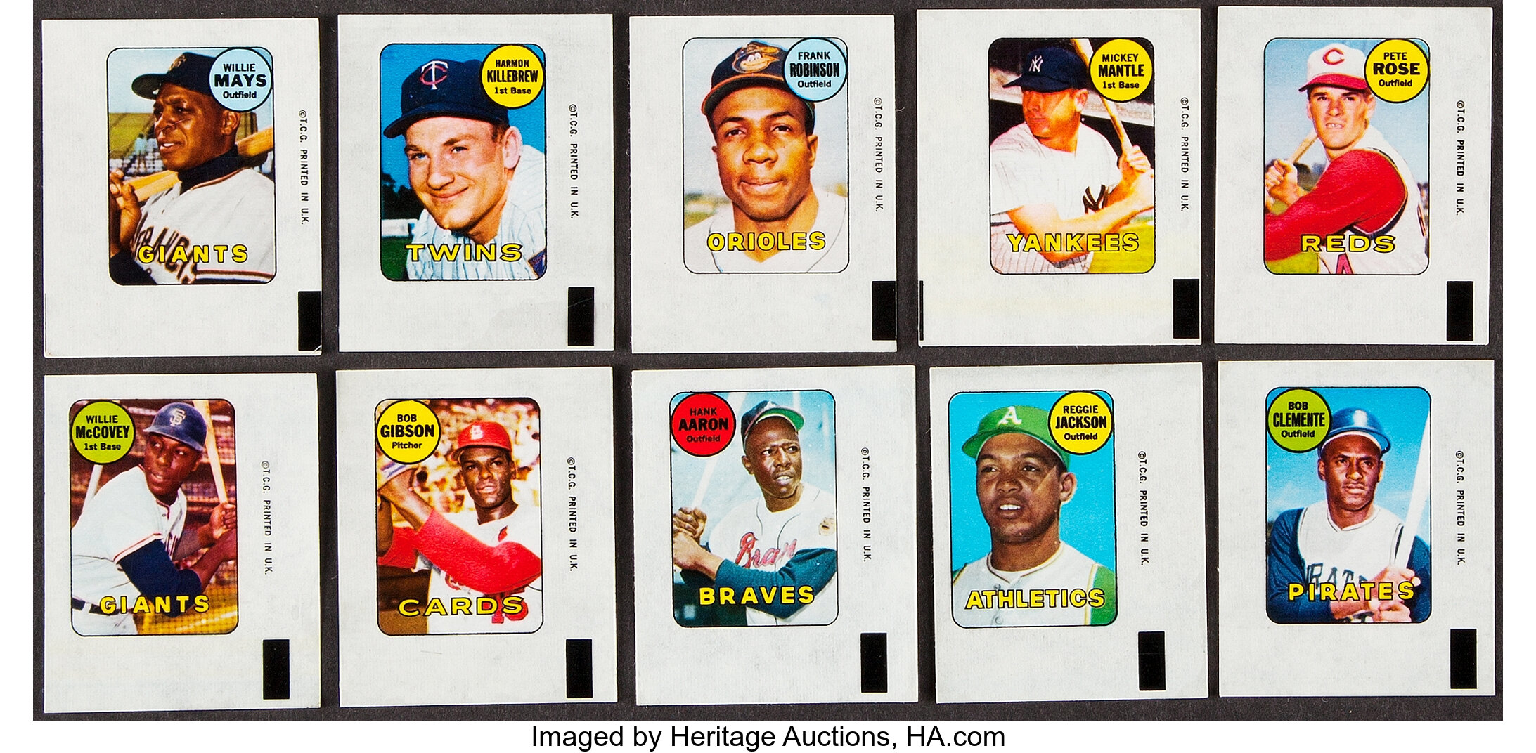 1969 Topps Decals Baseball Near Set (47/48). ... Baseball Cards | Lot ...