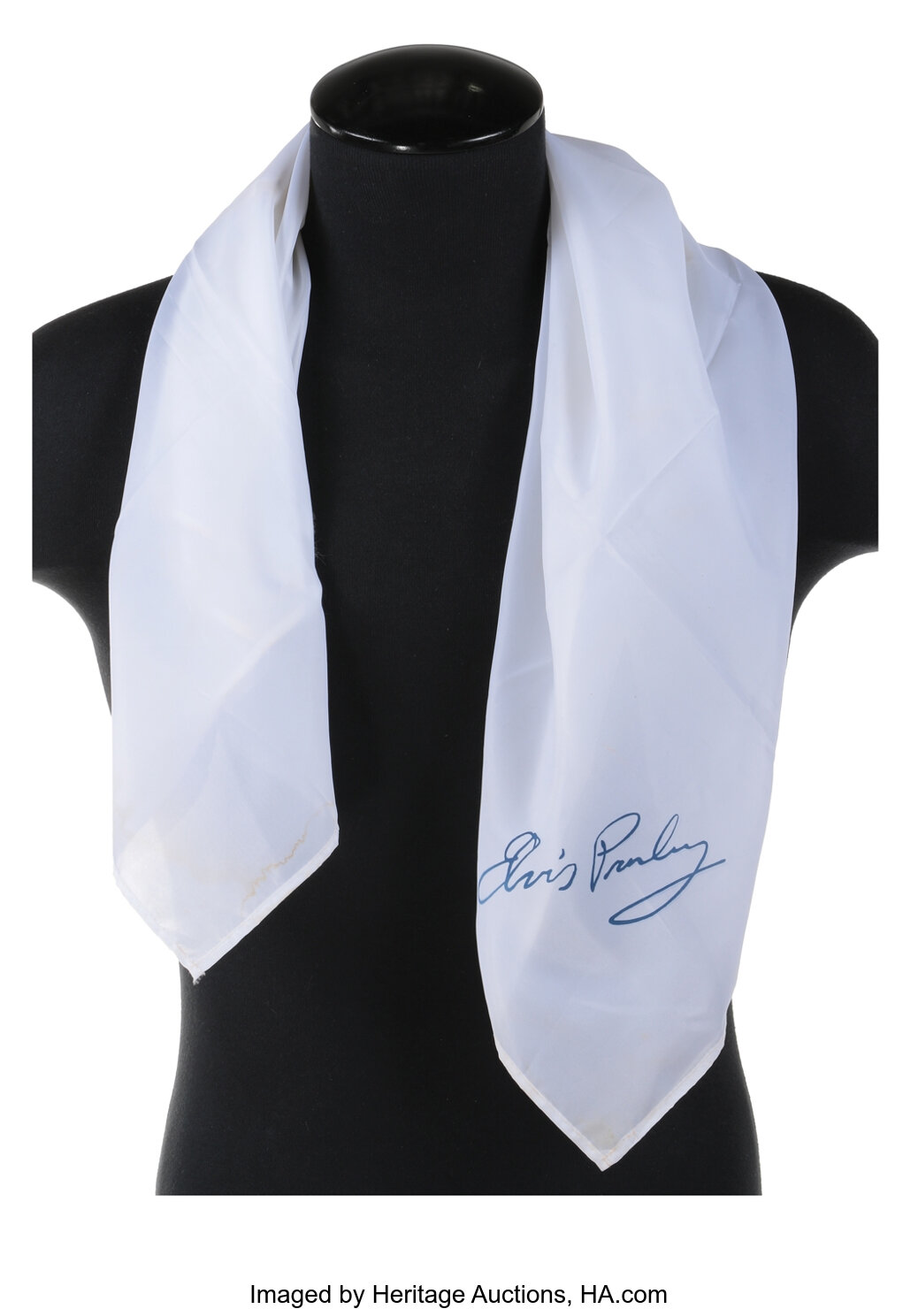 Elvis Presley 1975 Las Vegas Hilton performance worn scarf and | Lot ...