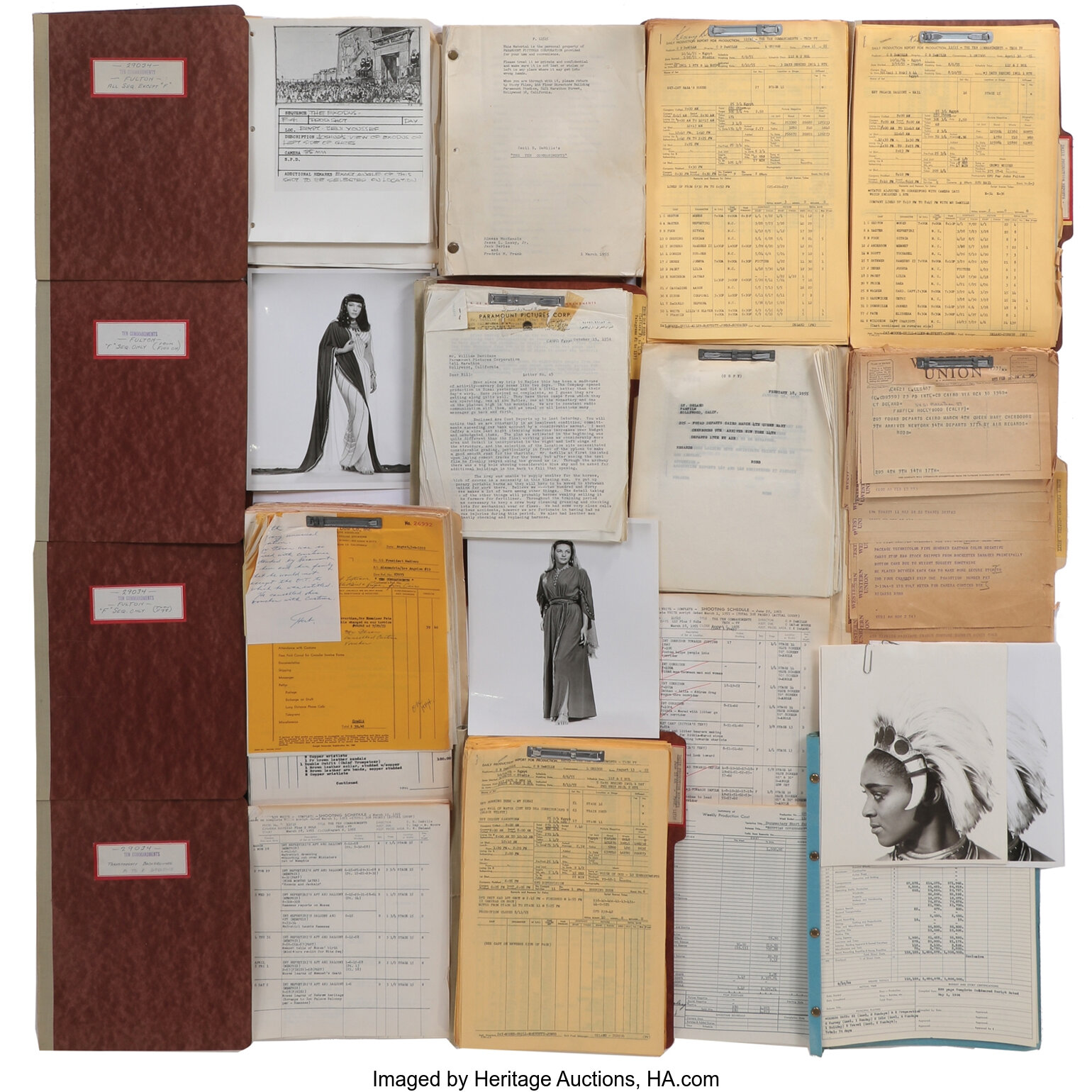 Production Manager Frank Caffey comprehensive (5000+) piece | Lot #1987 ...