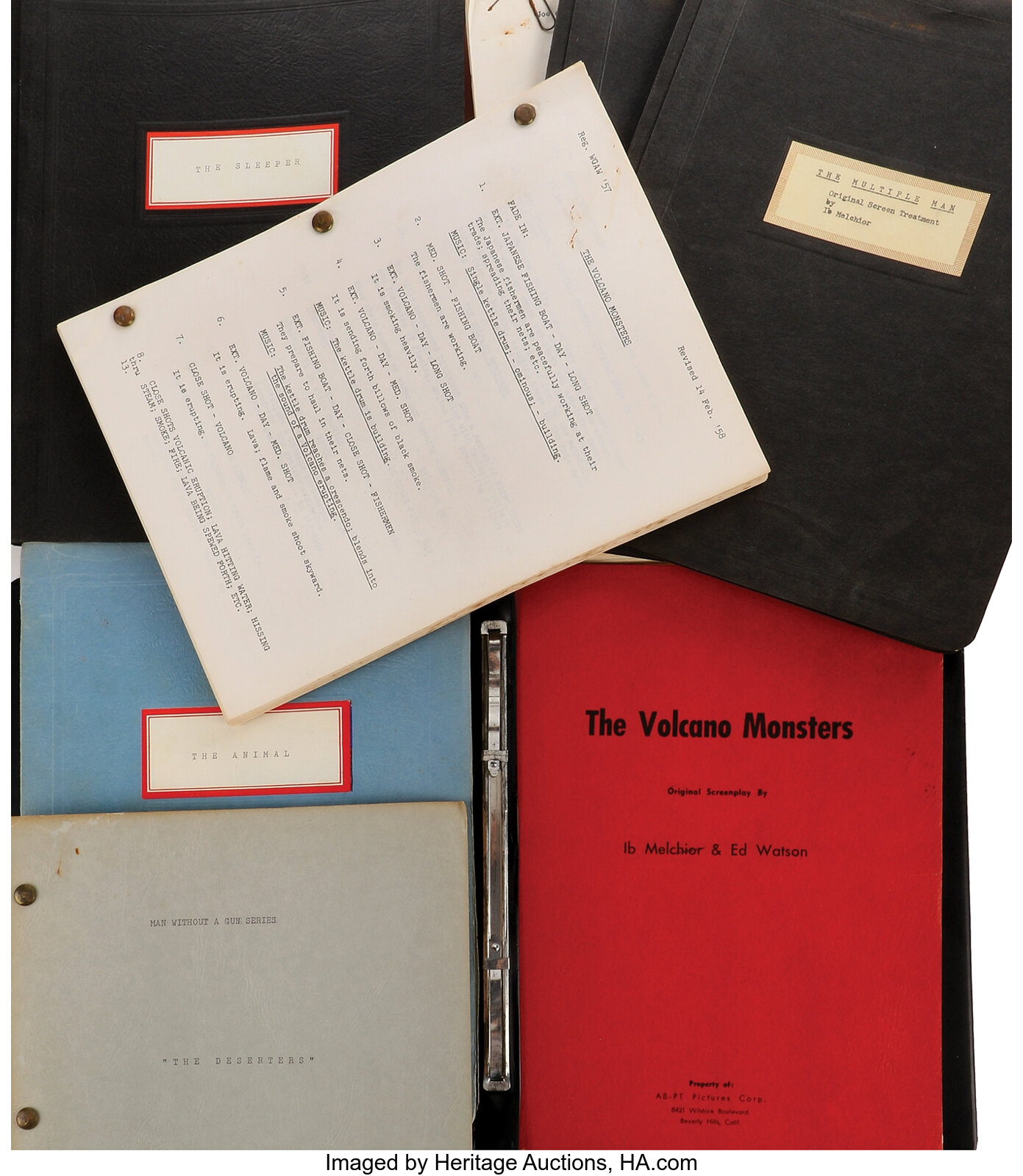 Ib Melchior's archive of scripts, storylines and treatments, | Lot ...