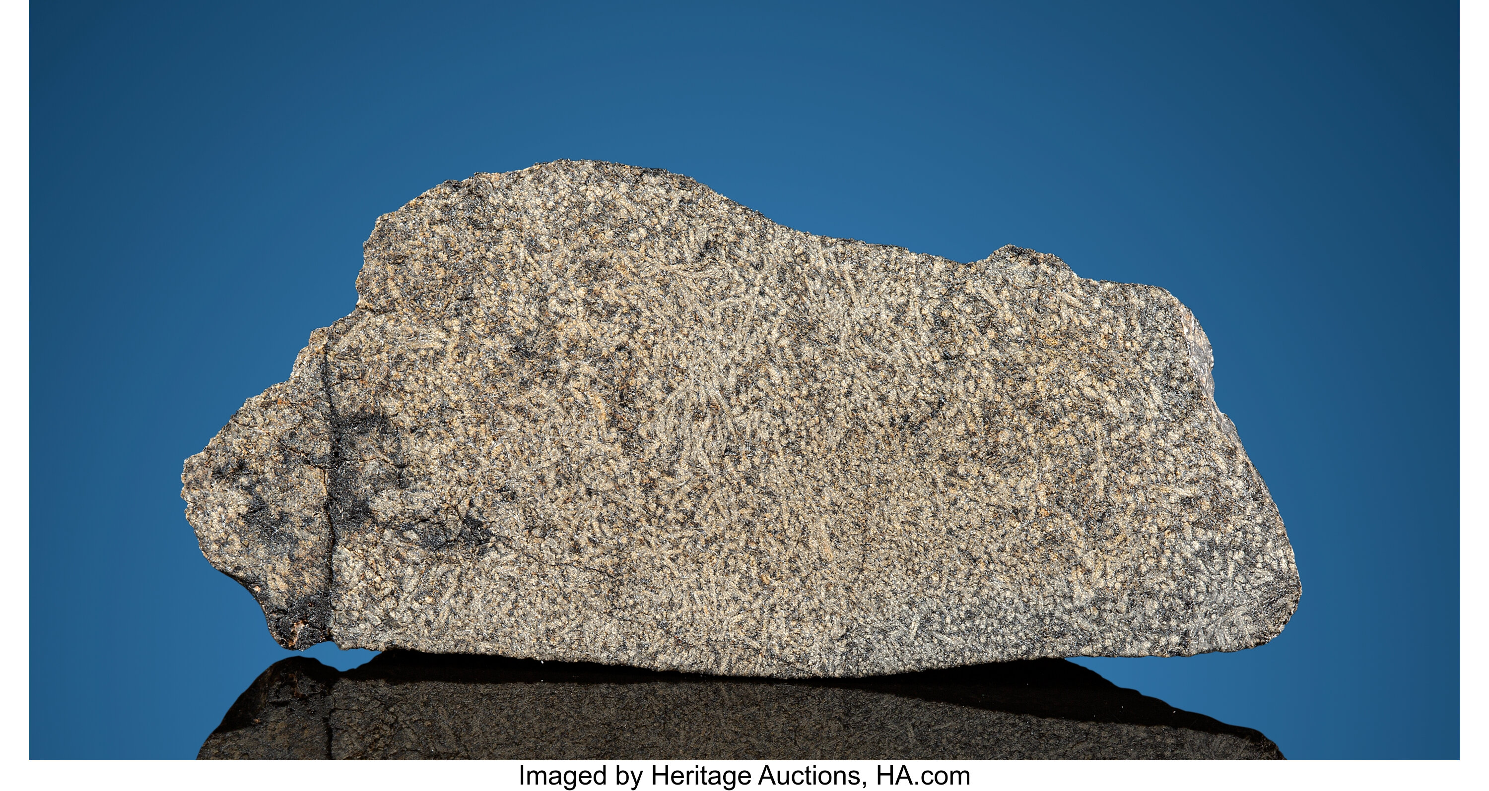NWA 12269 Martian Meteorite End Cut. Martian (shergottite). | Lot ...