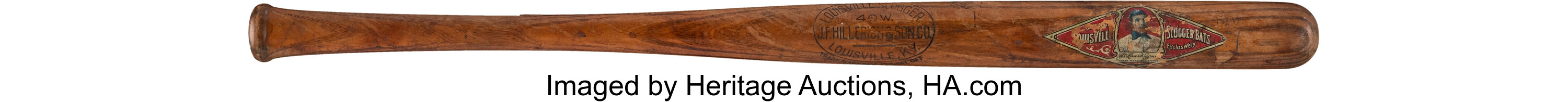 Circa 1910 Honus Wagner Full-Sized Decal Bat.... Baseball | Lot #57603 ...