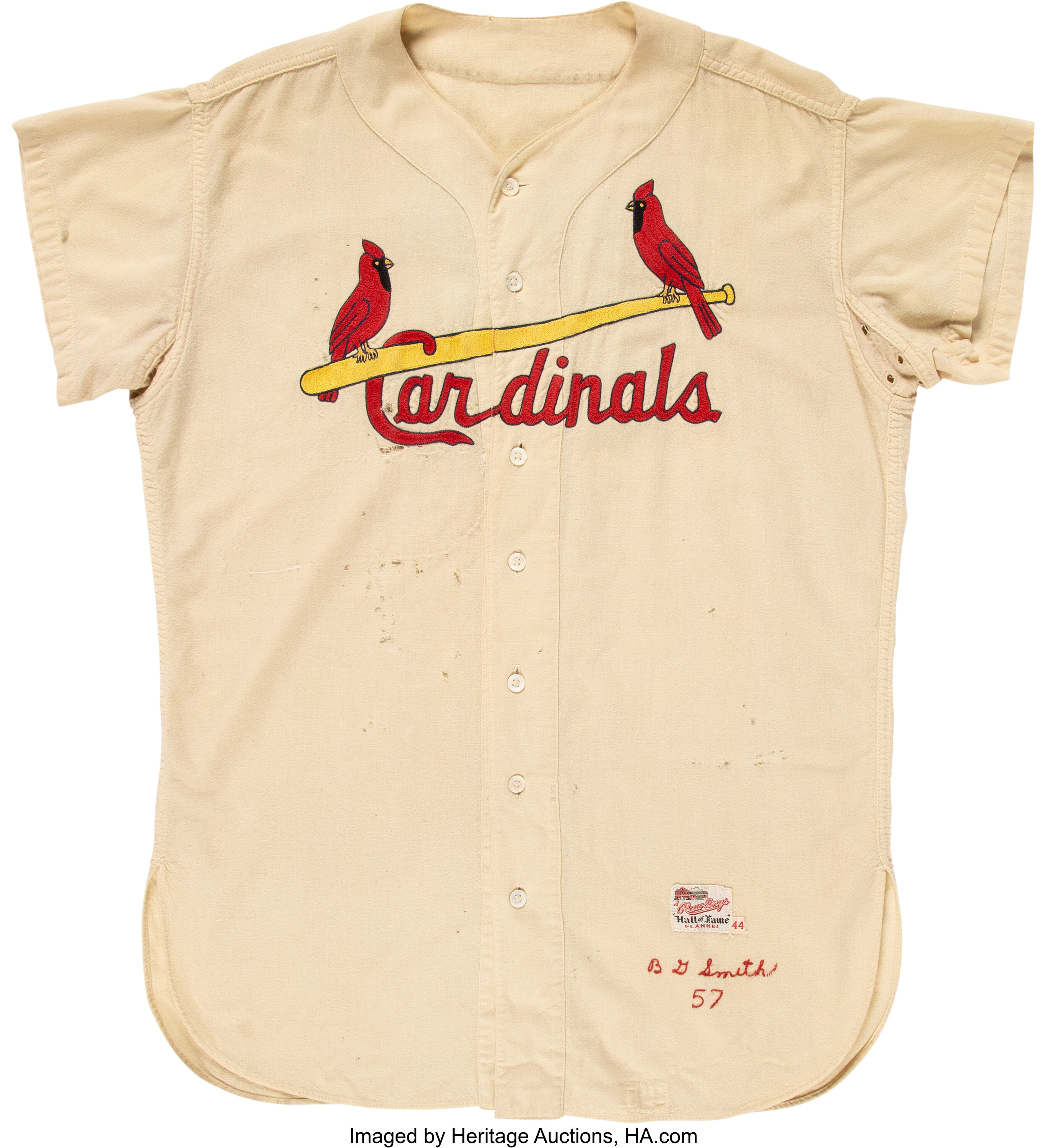 1957 Bobby Gene Smith Game Worn St. Louis Cardinals Uniform.... | Lot ...
