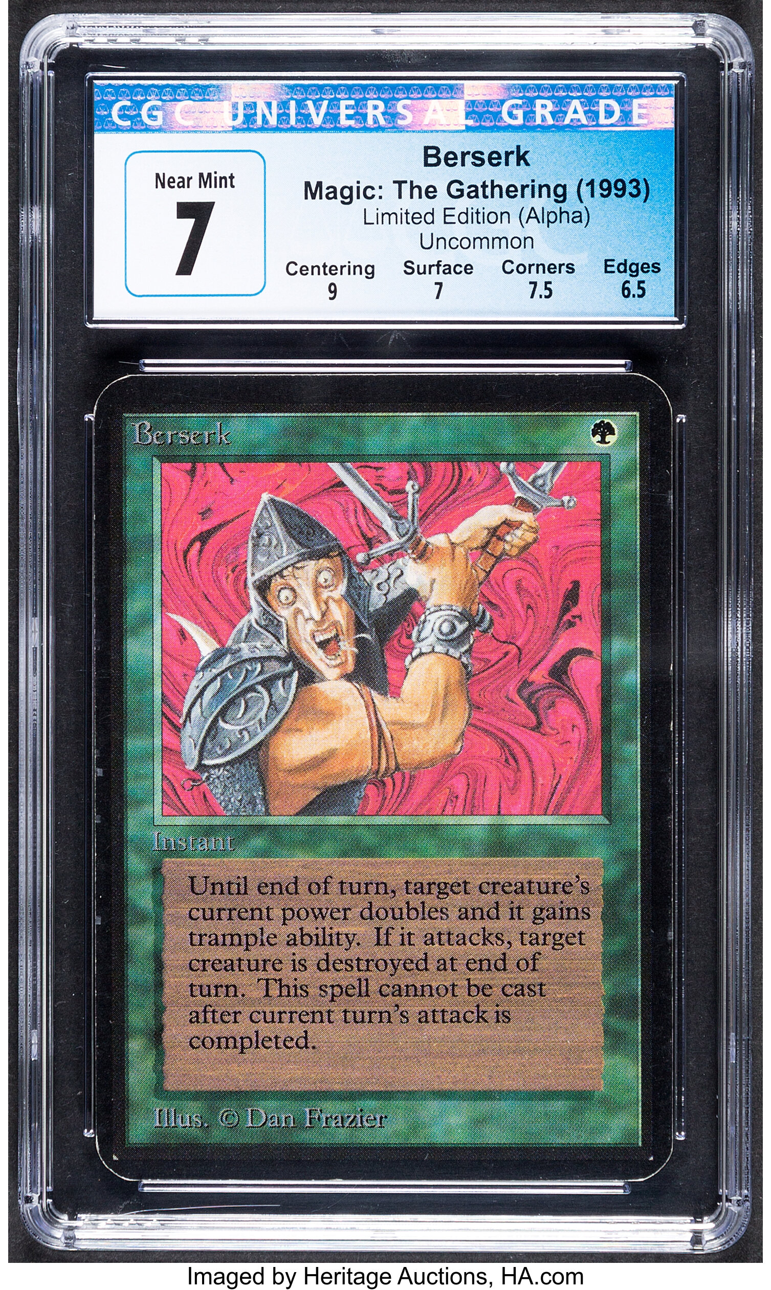 Magic: The Gathering Berserk Limited Edition (Alpha) CGC Trading | Lot ...