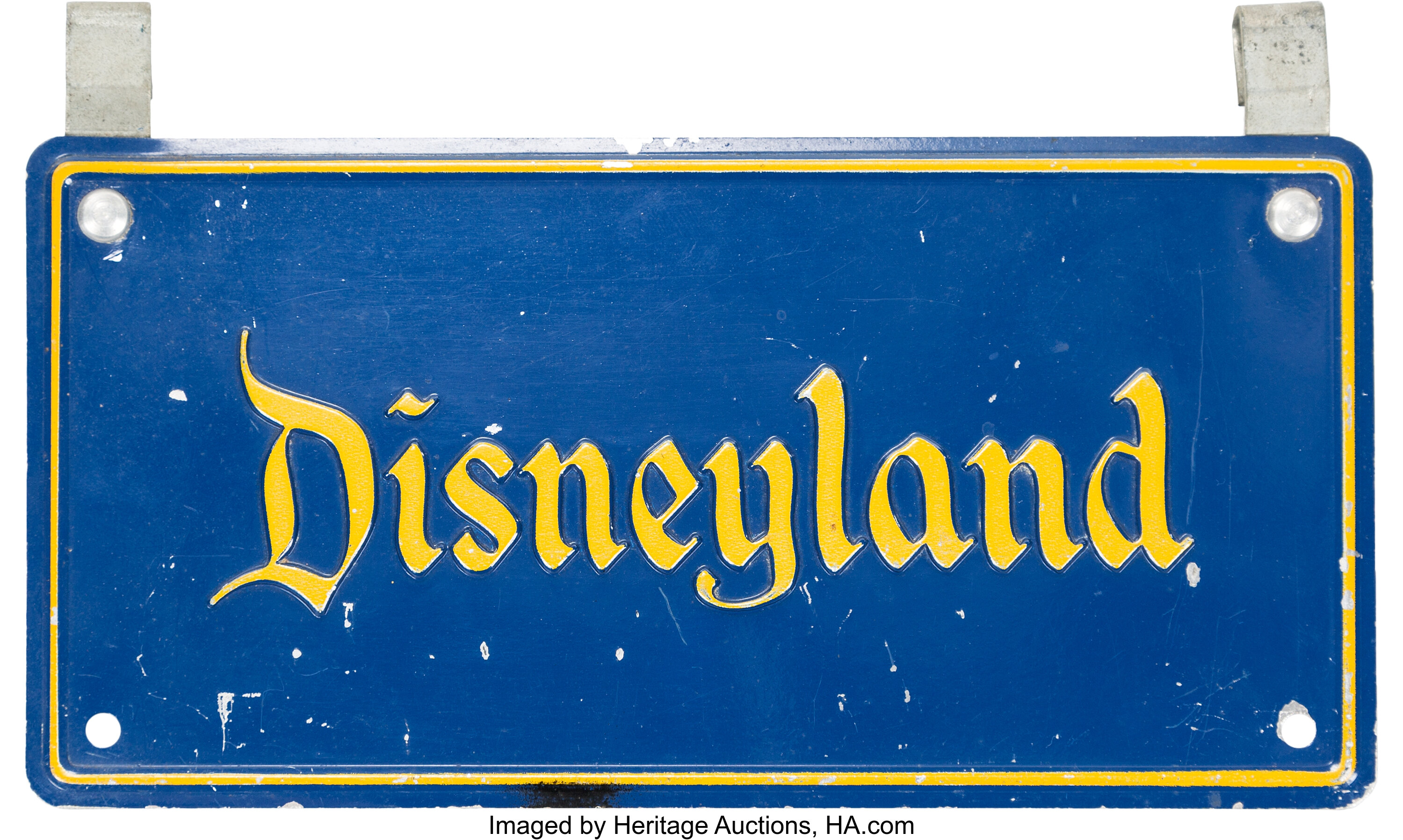 Disneyland - Park-Used License Plate Prop (Walt Disney, 1970s ...