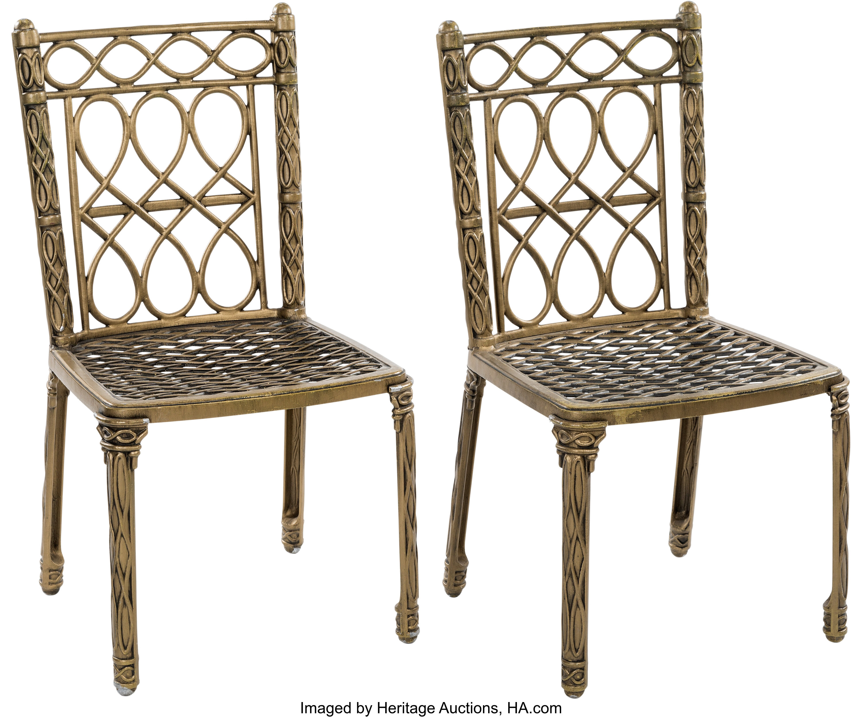 Disneyland - Pair of Aladdin's Oasis Chairs (Walt Disney, c. | Lot ...