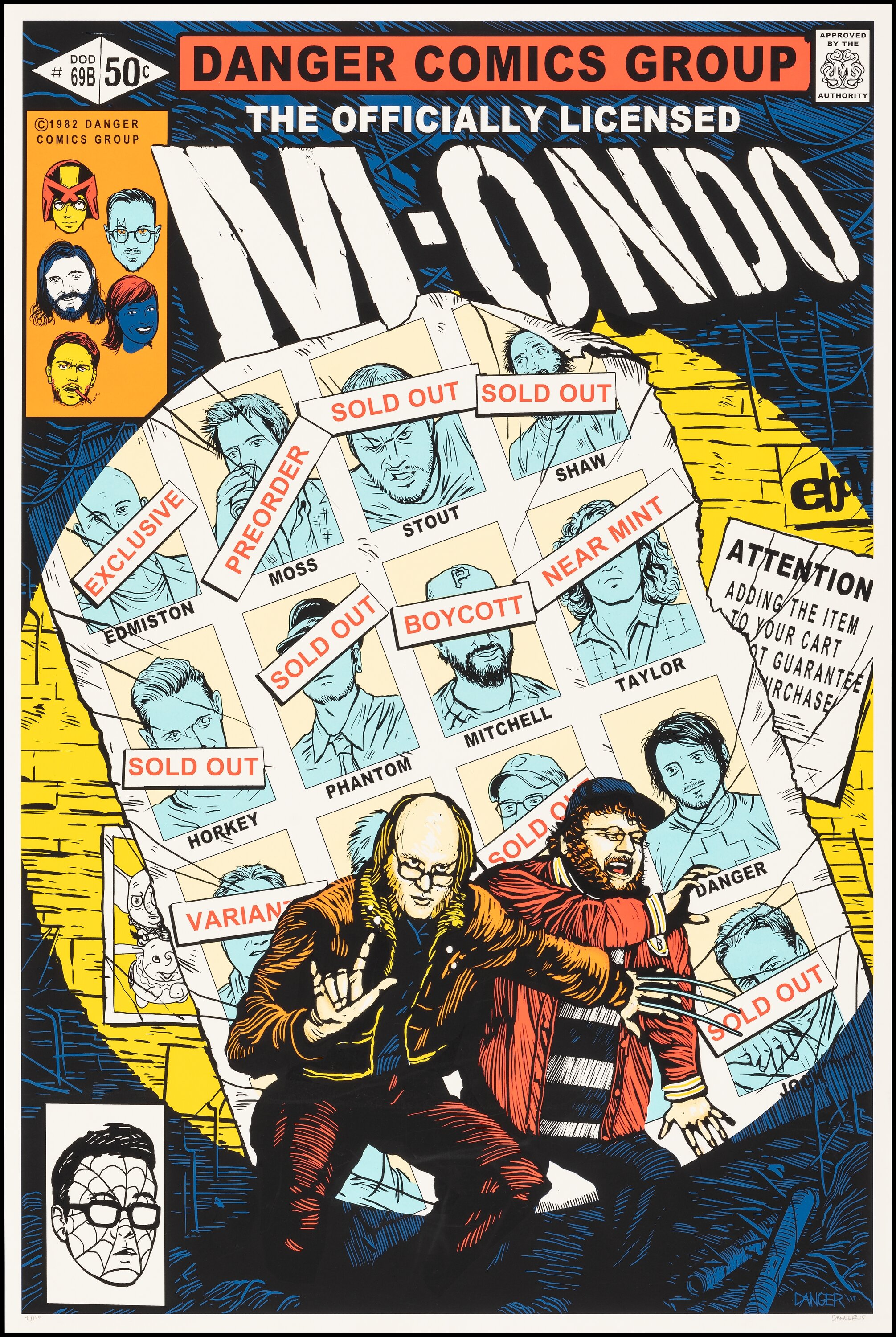Days of Mondo Past,41/150 by Daniel Danger (Mondo, 2015 ). Rolled ...
