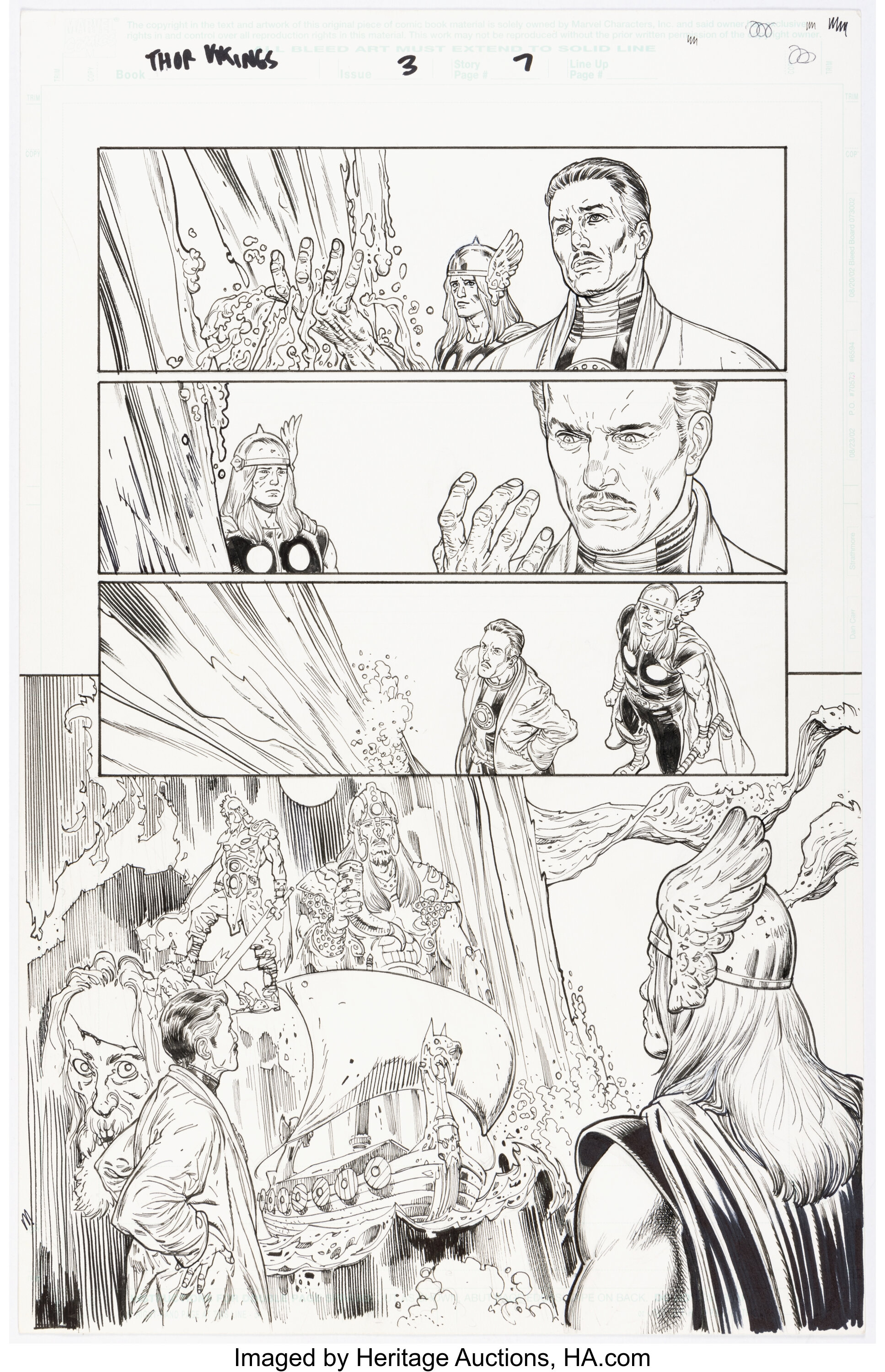 Glenn Fabry Thor: Vikings #3 Story Page 7 Original Art (Marvel/MAX ...