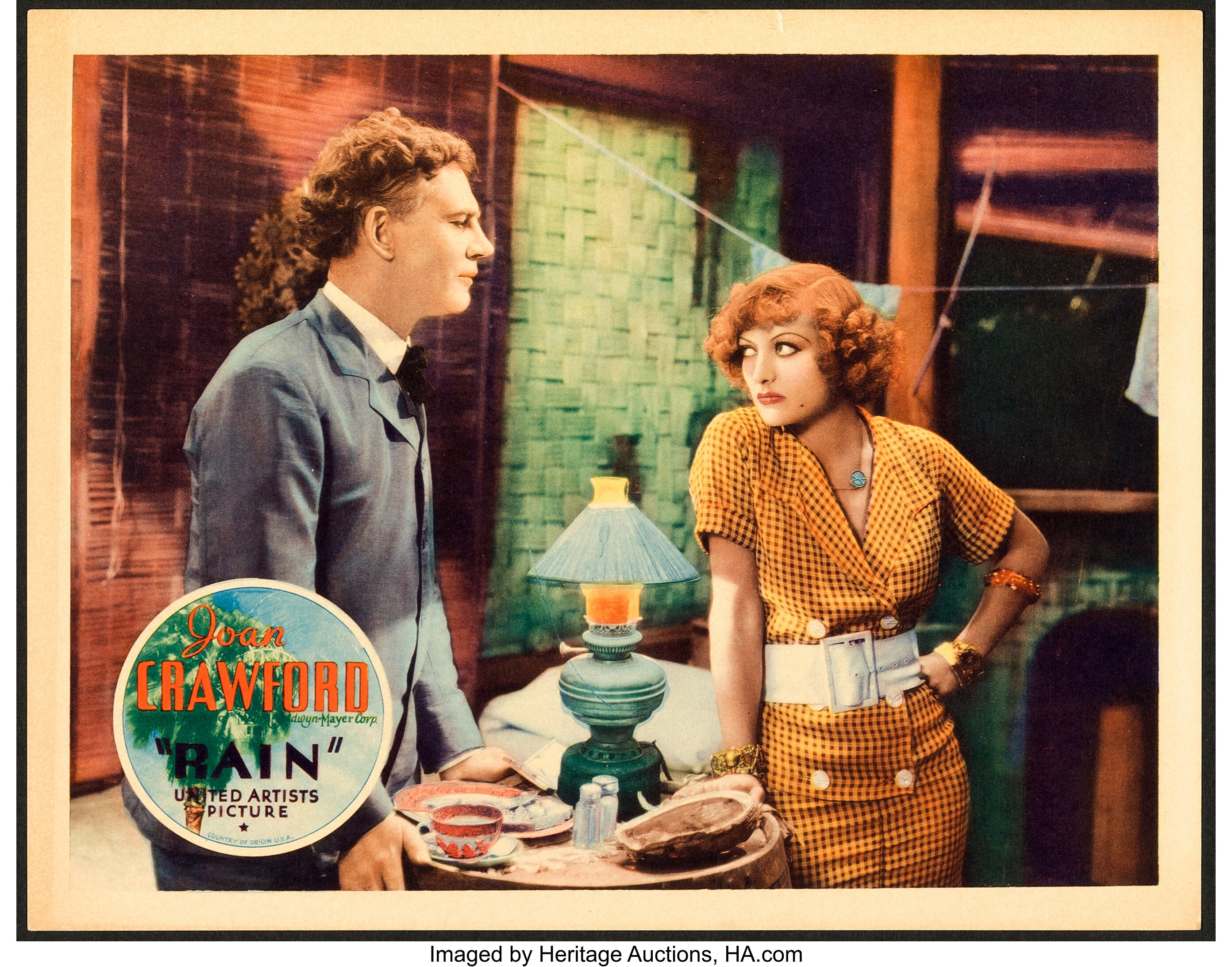 Rain (United Artists, 1932). Very Fine. Lobby Card (11" X 14").. | Lot ...