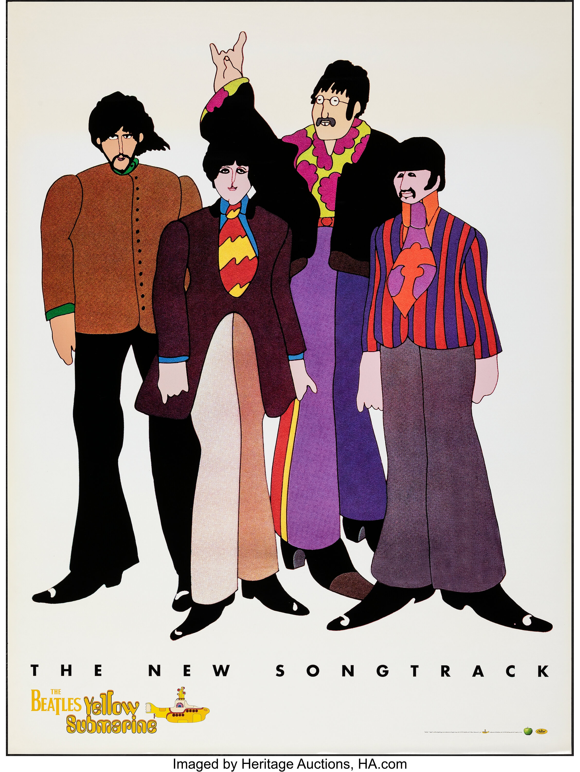 Yellow Submarine (Capitol Records, R-1999). Rolled, Very Fine+. | Lot ...