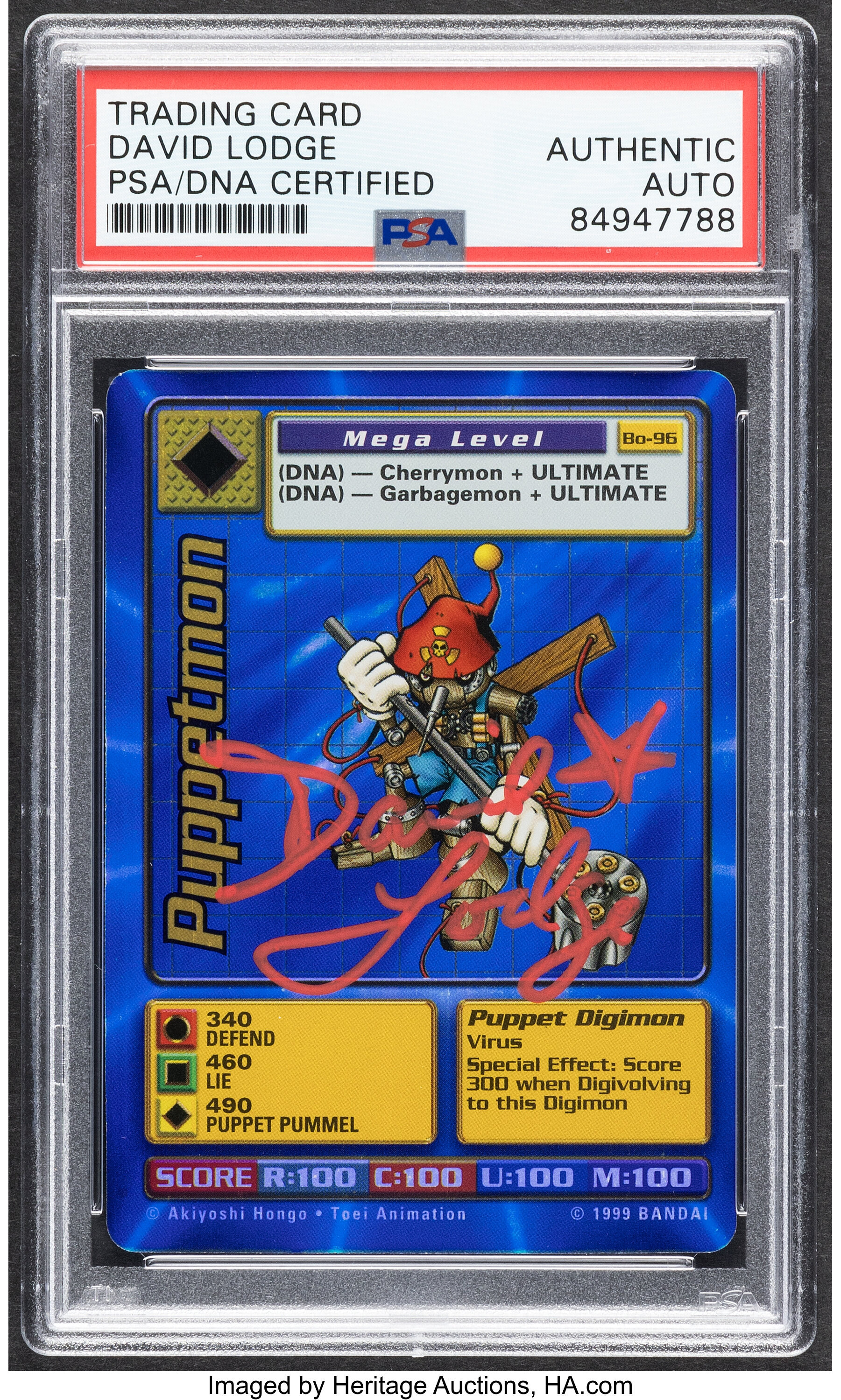Digimon Puppetmon BO-96 Digi-Battle Booster Set 2 PSA Trading Card ...