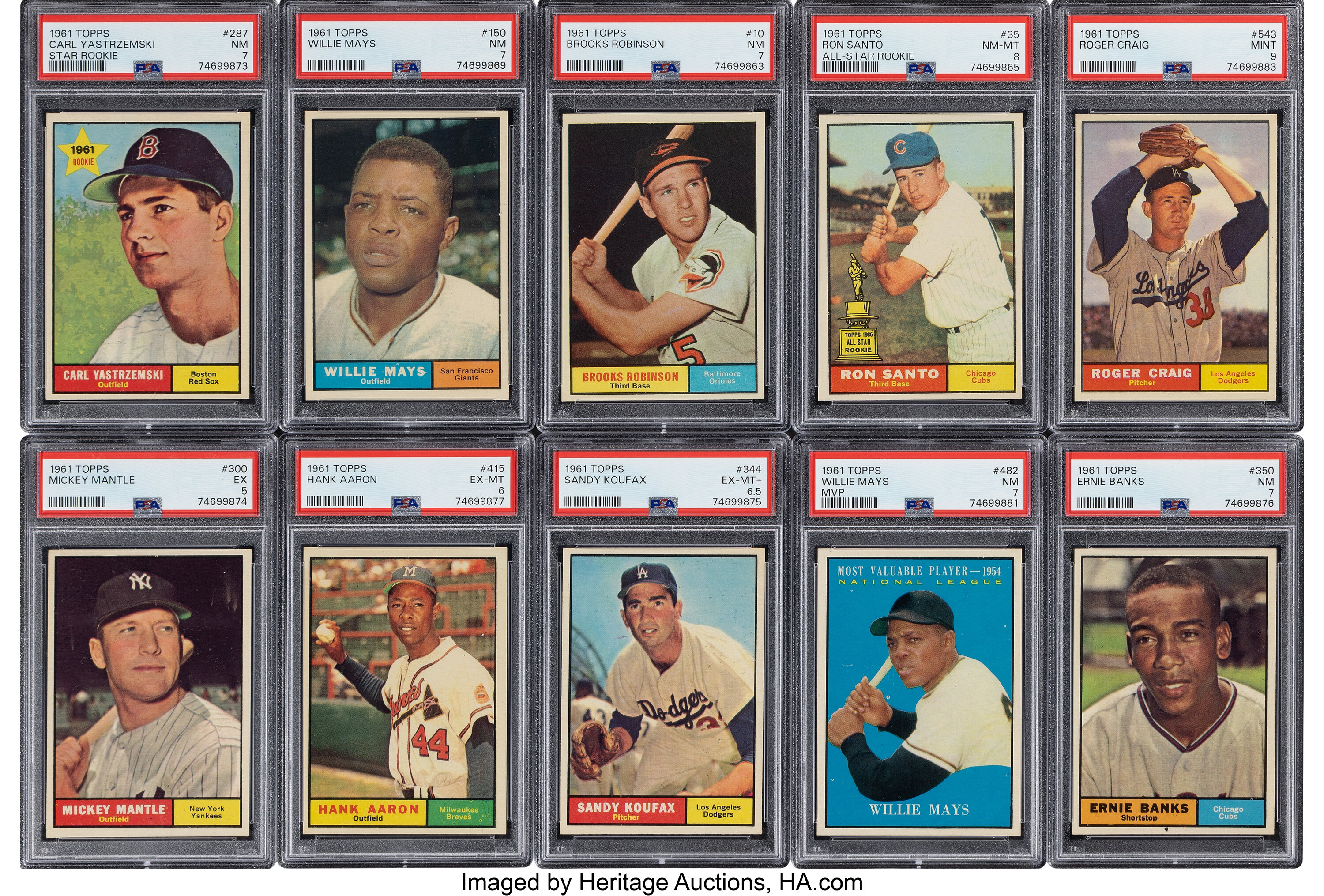 1961 Topps Baseball Complete Set (587). ... Baseball Cards Sets | Lot ...