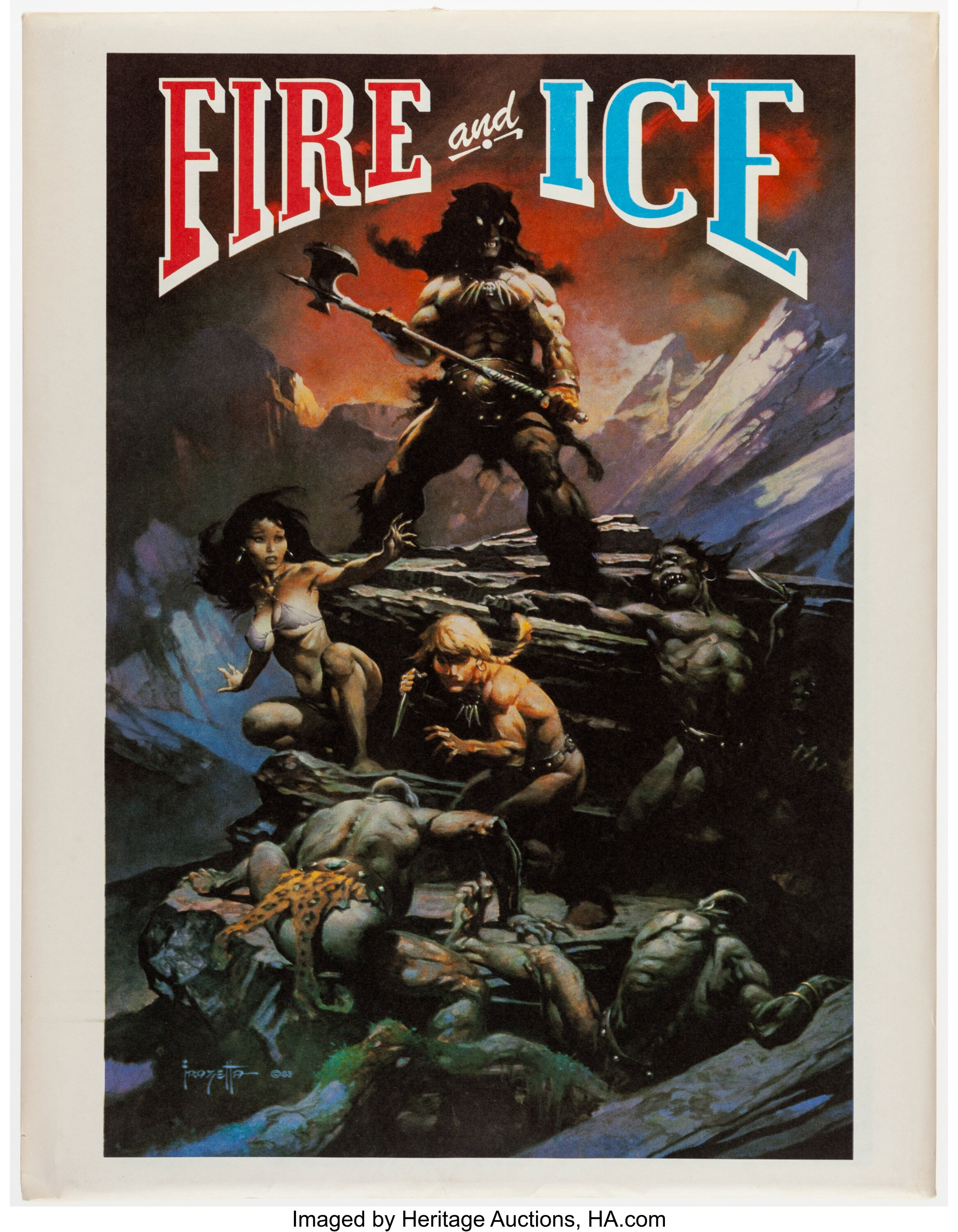 Frank Frazetta Fire and Ice Portfolio (Frazetta Prints, 1991).... | Lot ...