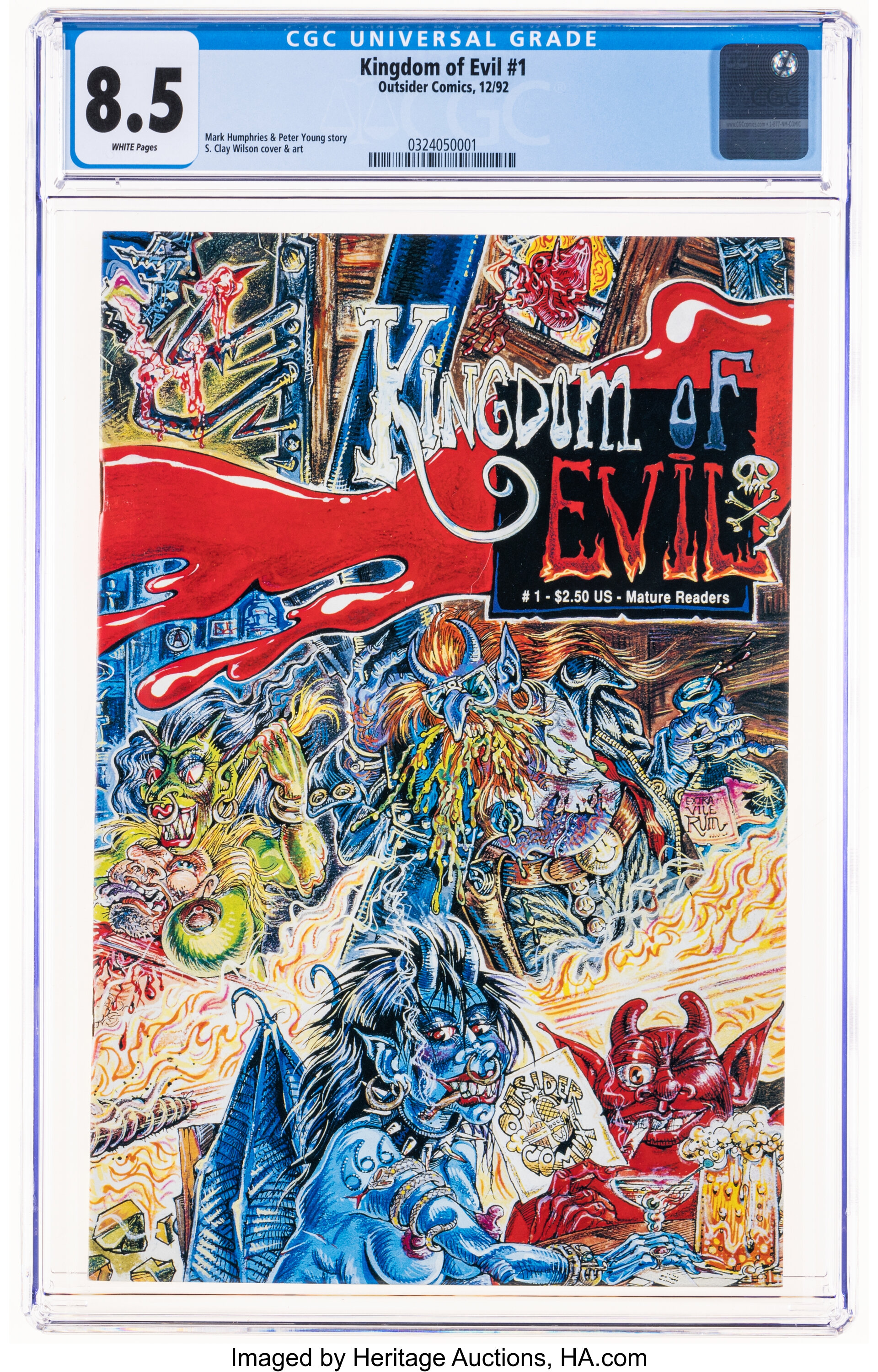 Kingdom of Evil #1 (Outsider Comics, 1992) CGC VF+ 8.5 White | Lot ...