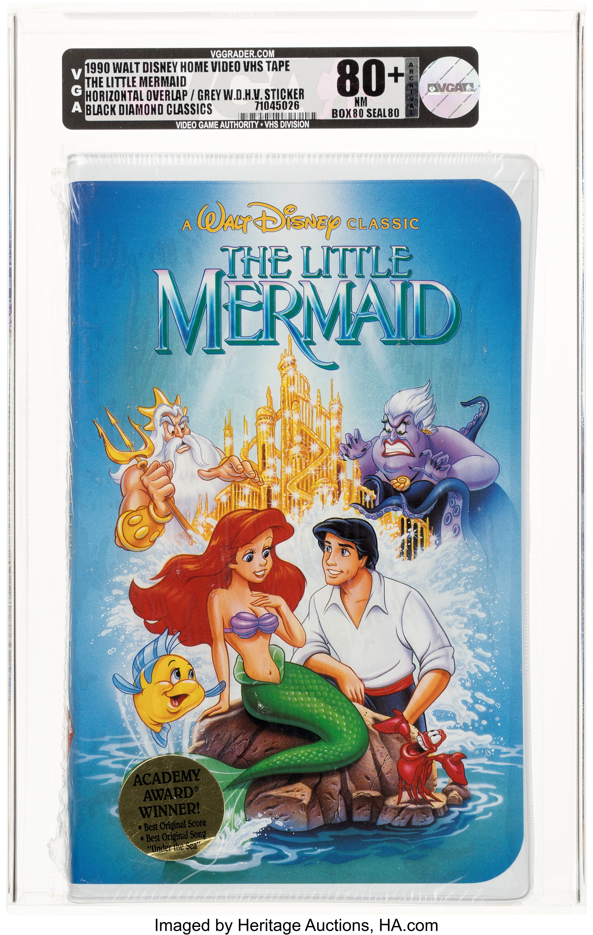 The Little Mermaid (Signed by Corey Wolfe) VHS 1990 - VGA 80+ NM, | Lot ...