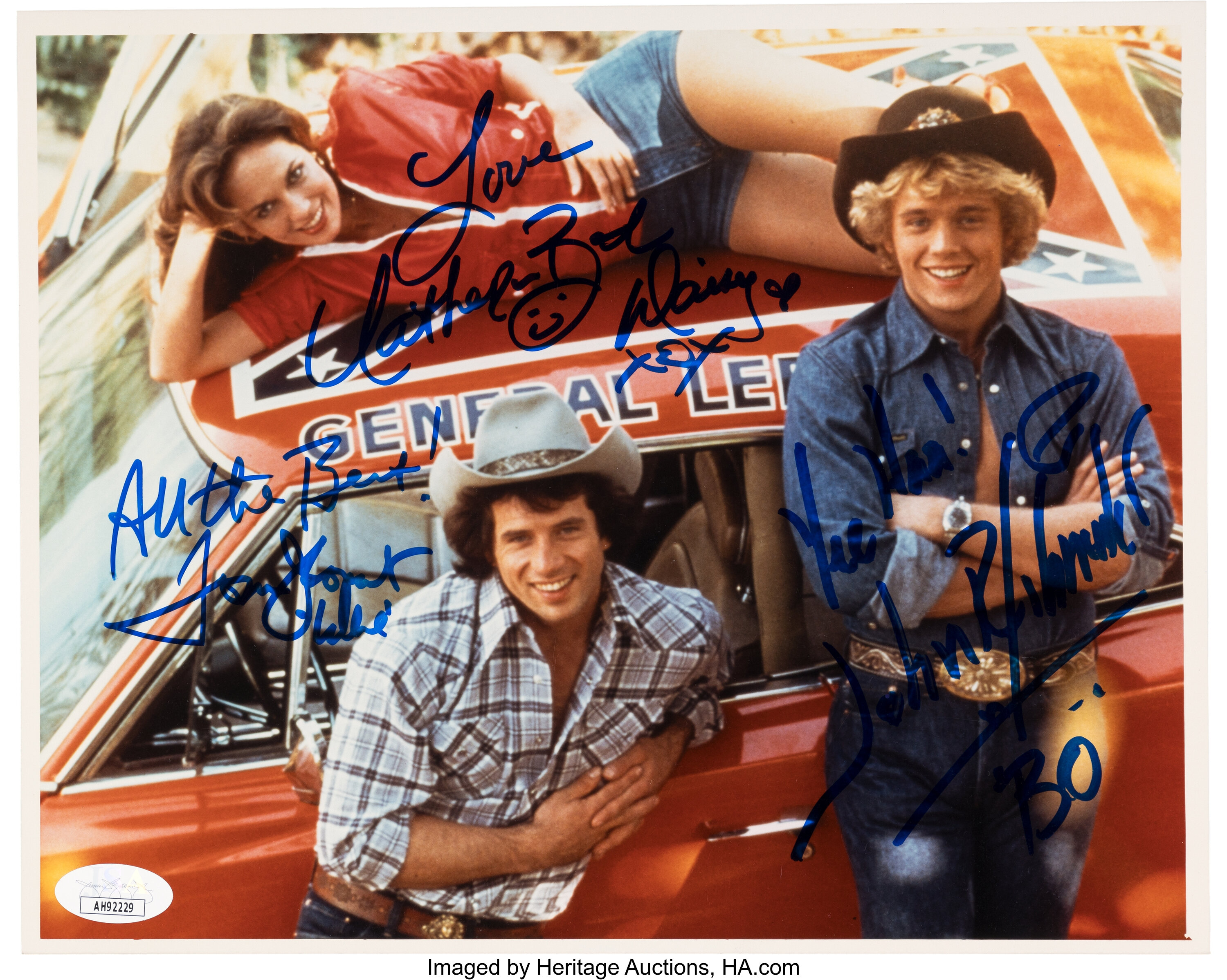 The Dukes of Hazzard (CBS, 1979-85), Cast Signed Photo.... Movie/TV ...