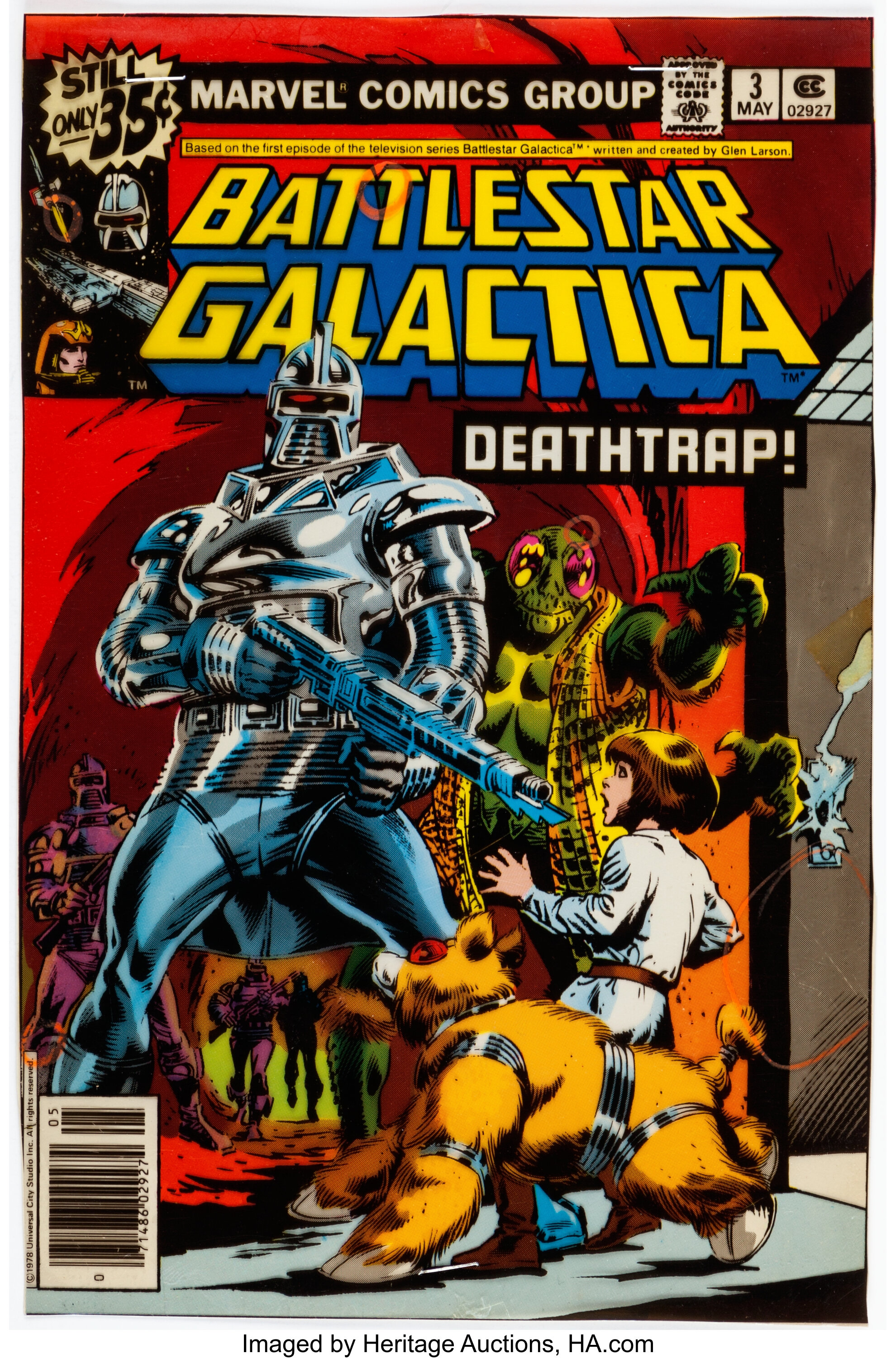 Battlestar Galactica #3 "Still Only 35¢" Variant Cover Production | Lot ...