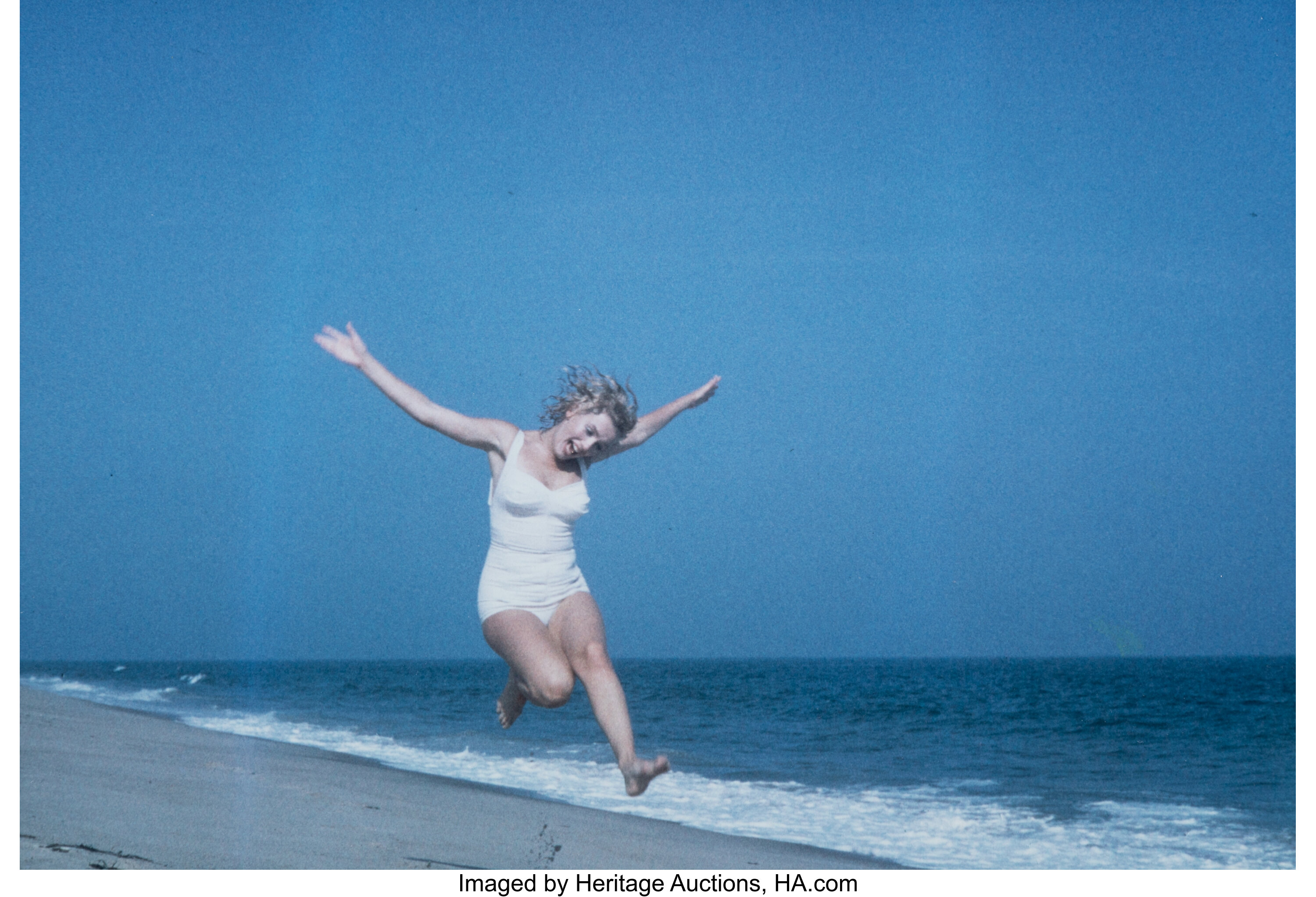 Sam Shaw (American, 1912-1999). Marilyn Monroe on Amagansett Beach ...