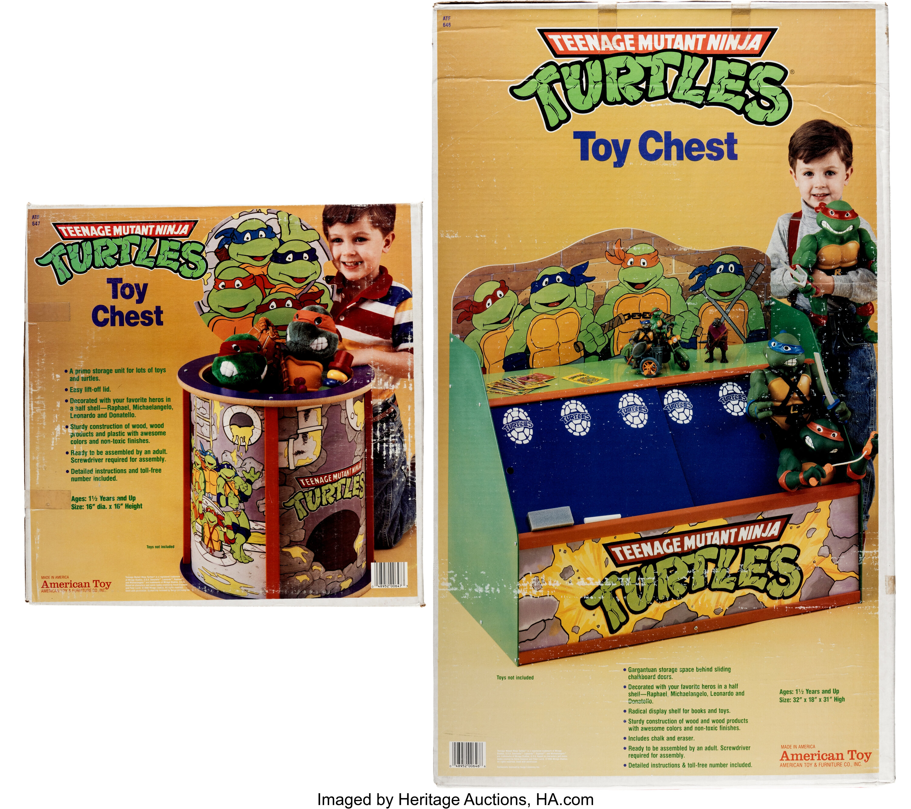 Teenage Mutant Ninja Turtles Lot of 2 Toy Chests Sealed (American | Lot ...