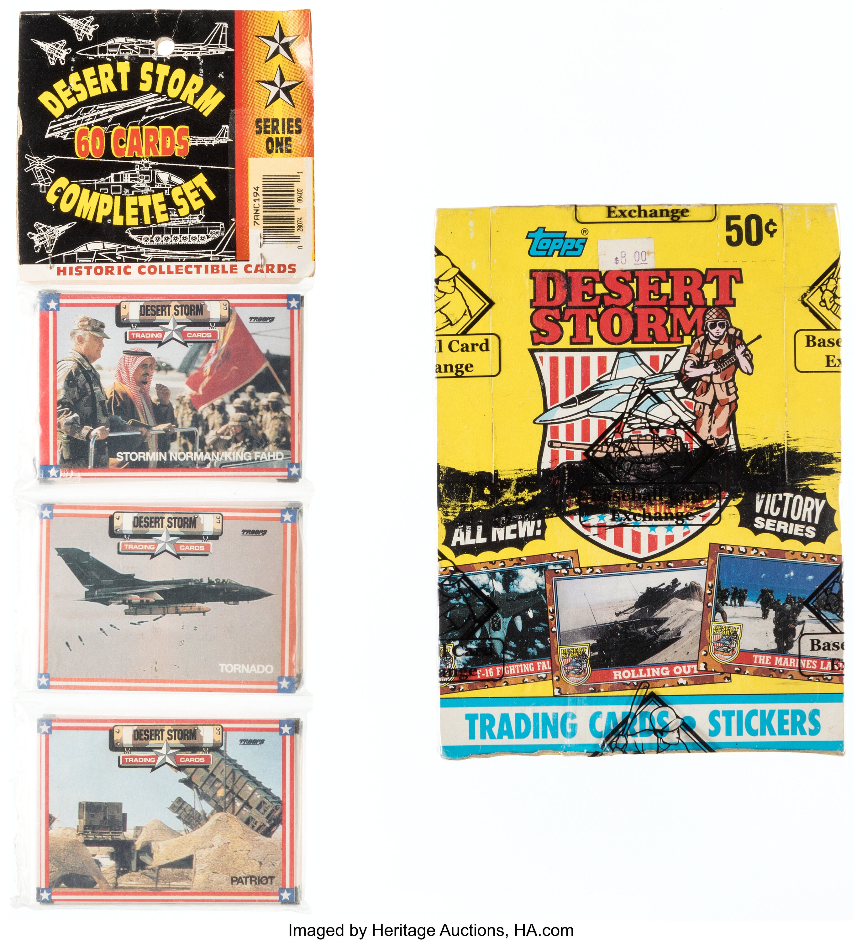1991 Desert Storm Card Sets - 5 Complete Sets, 1 Sealed Box... | Lot ...