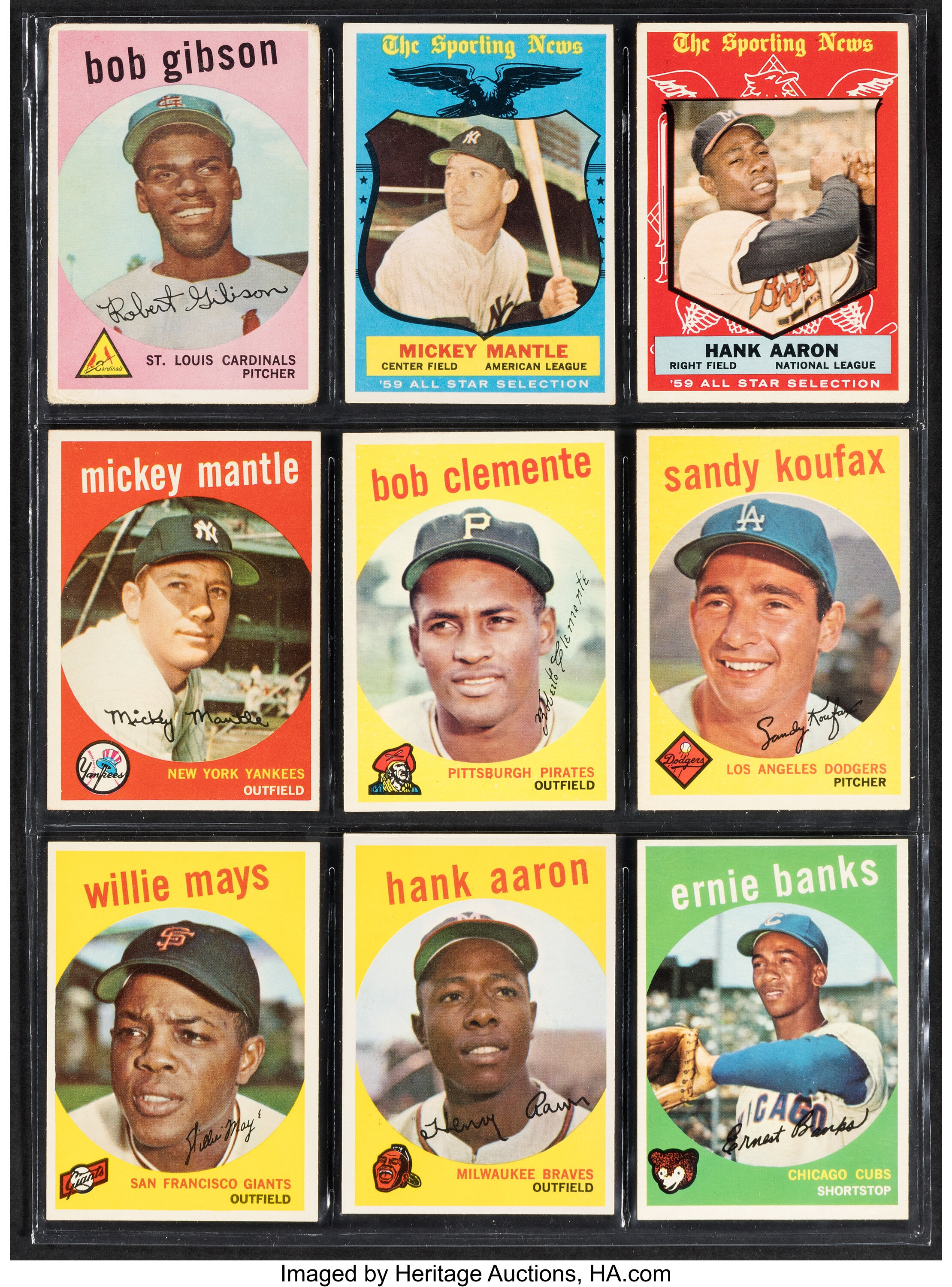 1959 Topps Baseball - Complete Set of 572... Memorabilia Trading | Lot ...