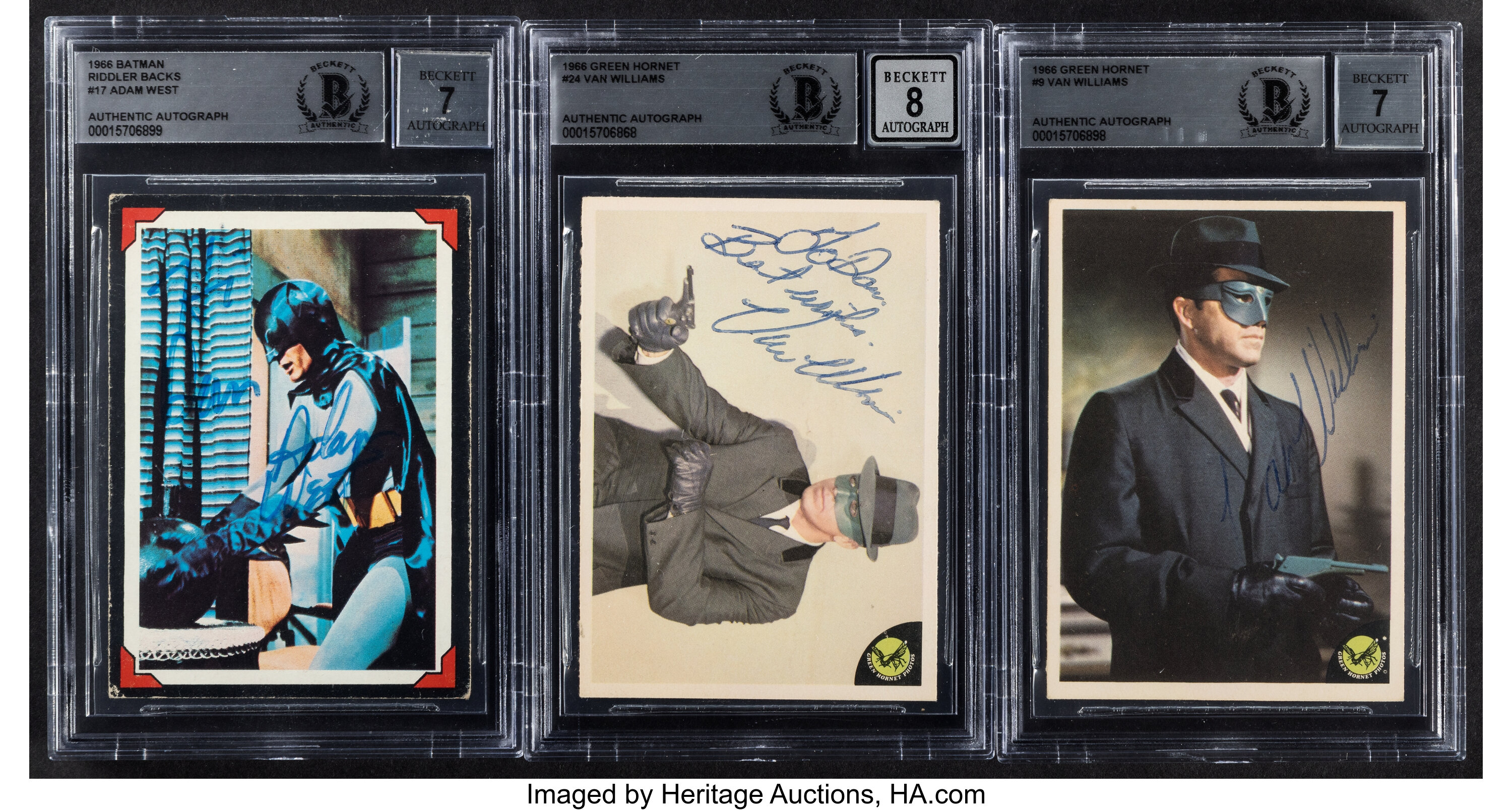 1966 Topps Batman #17 / 1966 Donruss Green Hornet #9 & #24 - | Lot ...