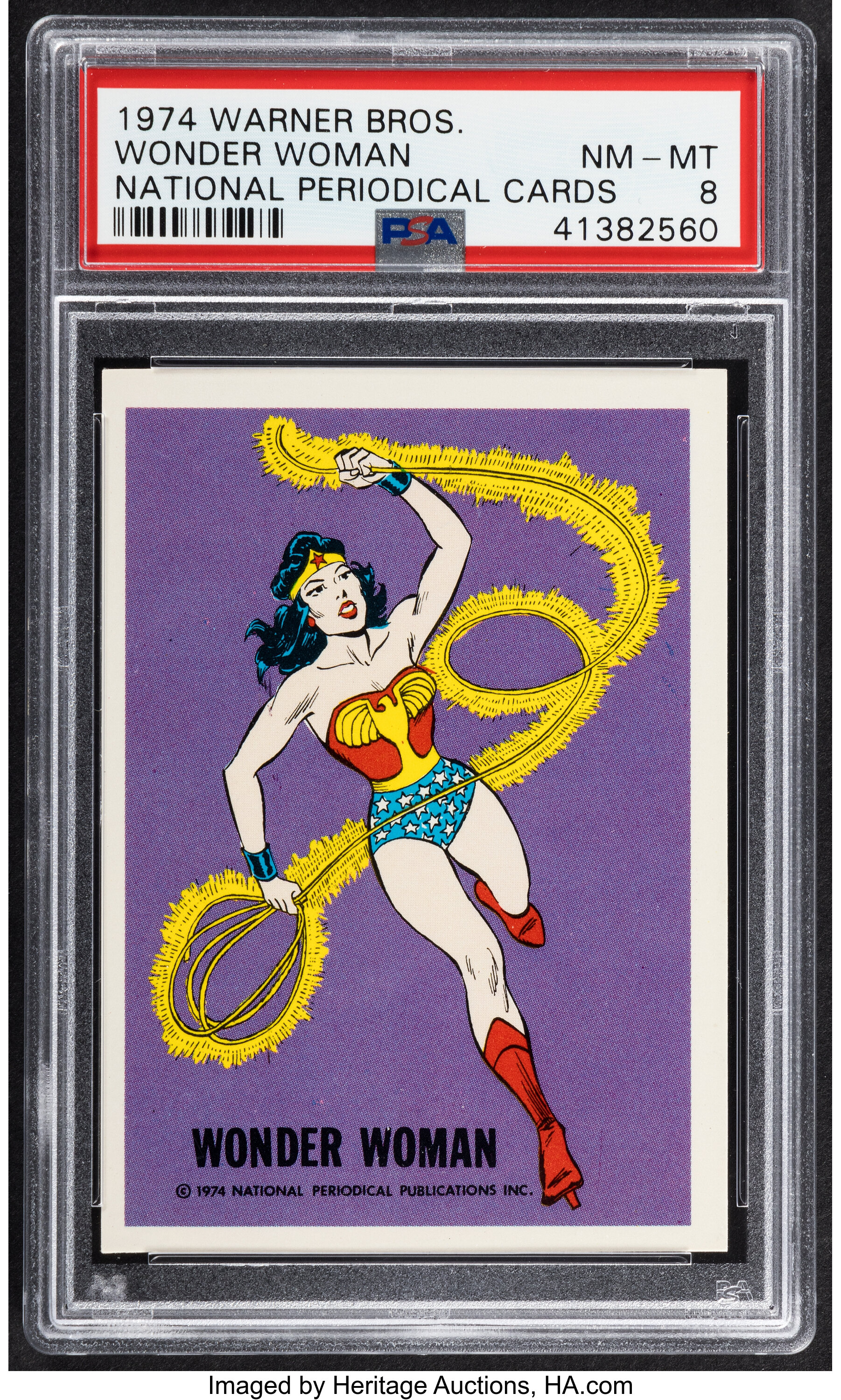 1974 Warner Bros. National Periodical Cards - Wonder Woman - PSA | Lot ...