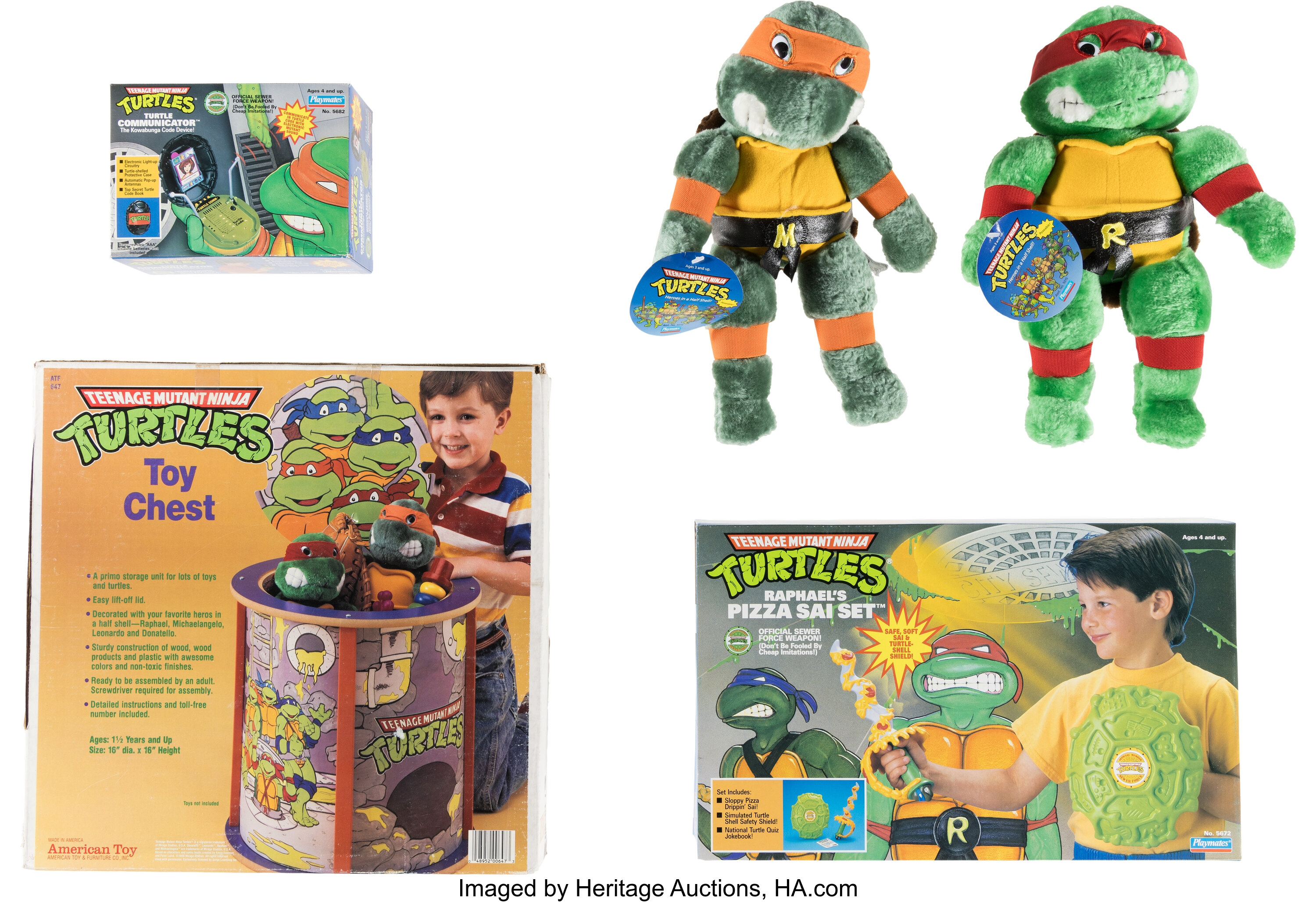 Teenage Mutant Ninja Turtles Toy Chest, Costume & Play, & Plush Lot ...