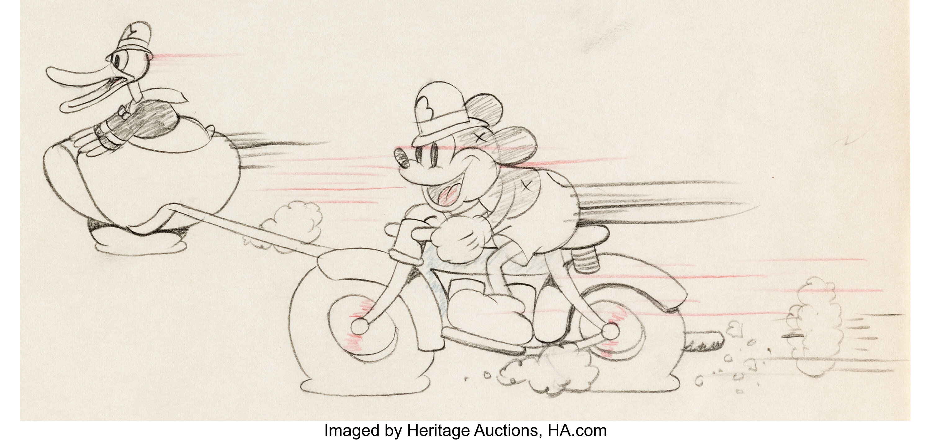 The Dognapper Mickey Mouse and Long-Billed Donald Duck Animation | Lot ...