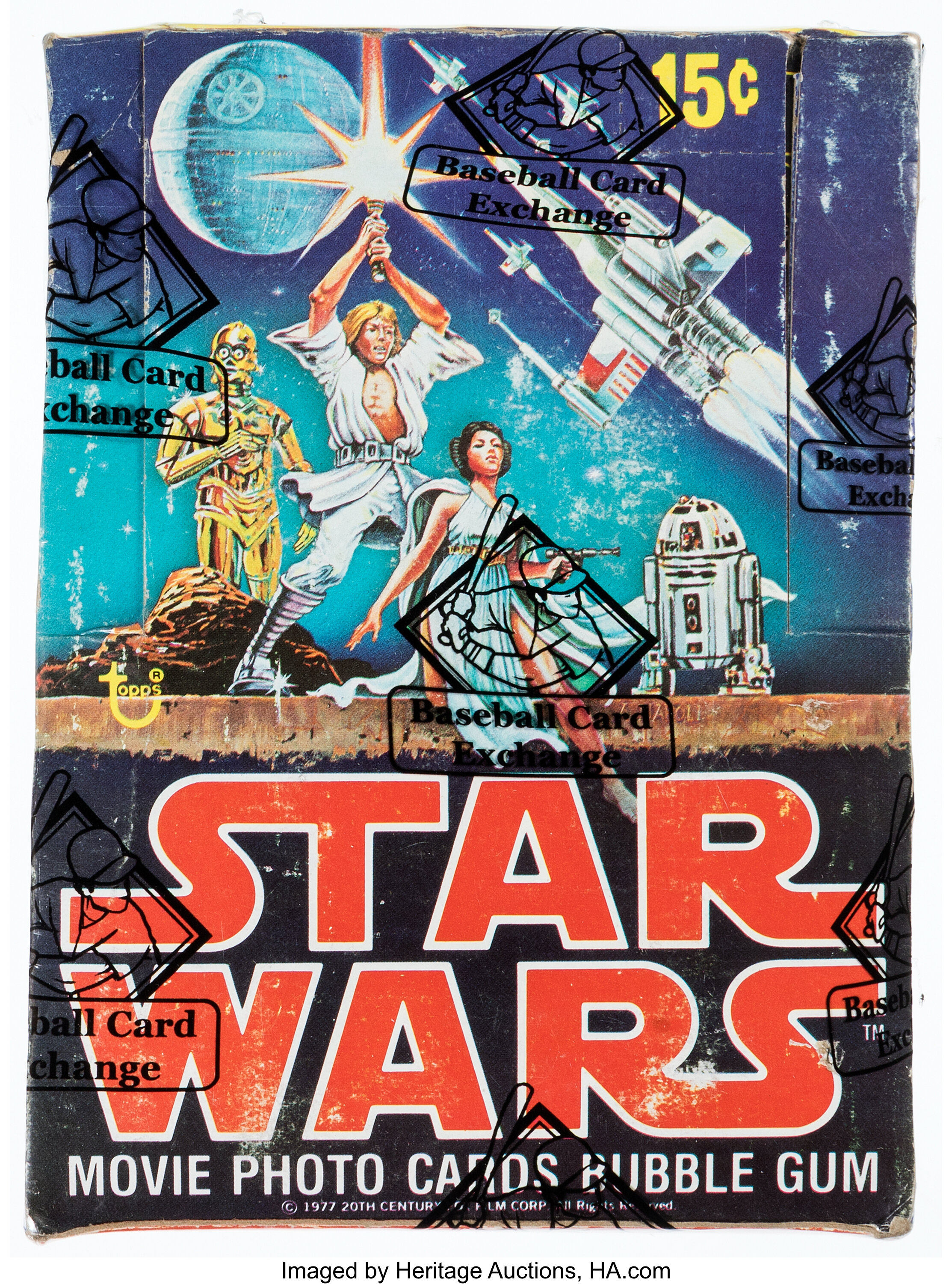 1977 Topps - Star Wars Series 1 Trading Cards - BBCE Sealed Wax Box ...