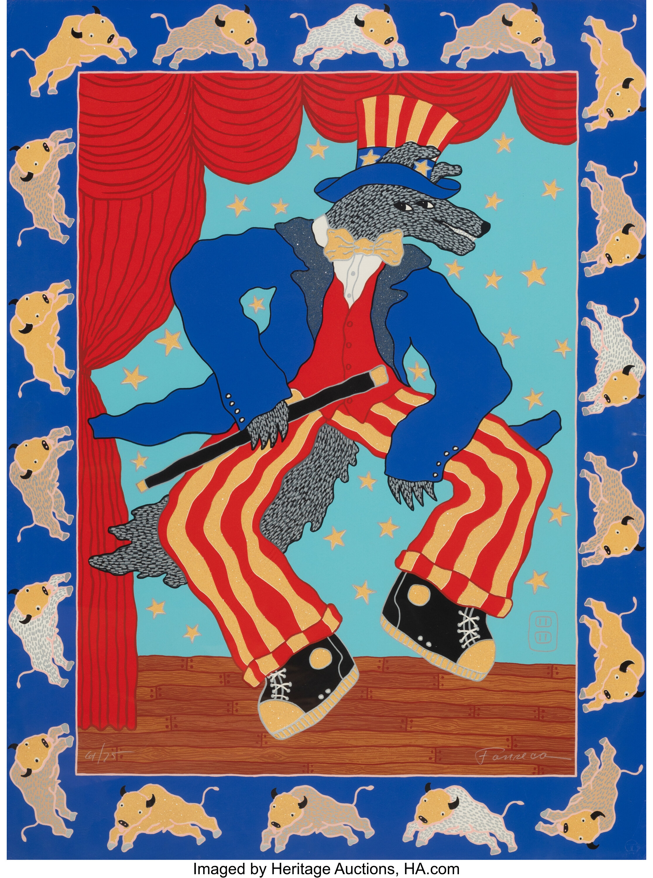 Harry Fonseca (American, 1946-2006). Shuffle off to Buffalo, | Lot ...