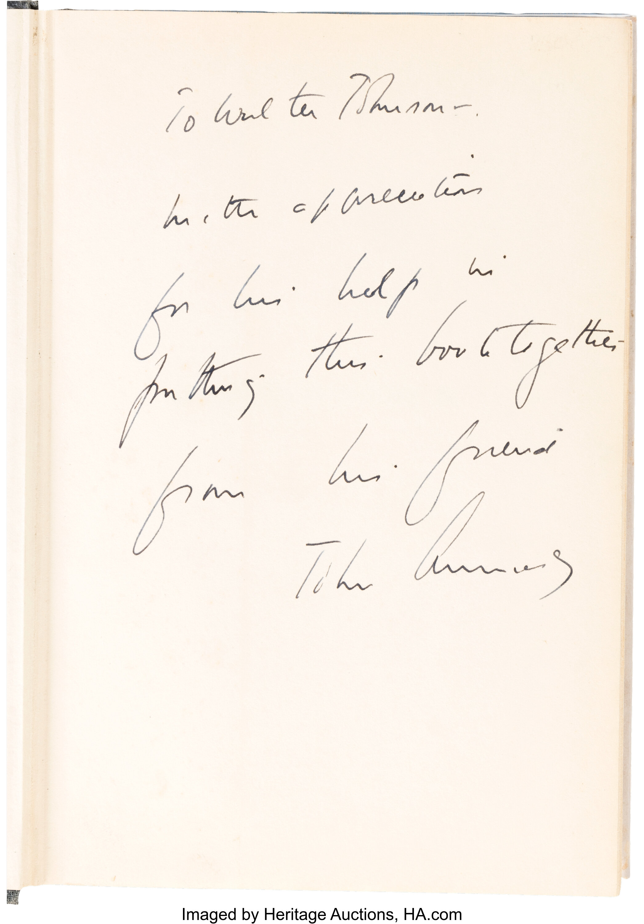John F. Kennedy Presentation Copy of Profiles in Courage. ... Books ...