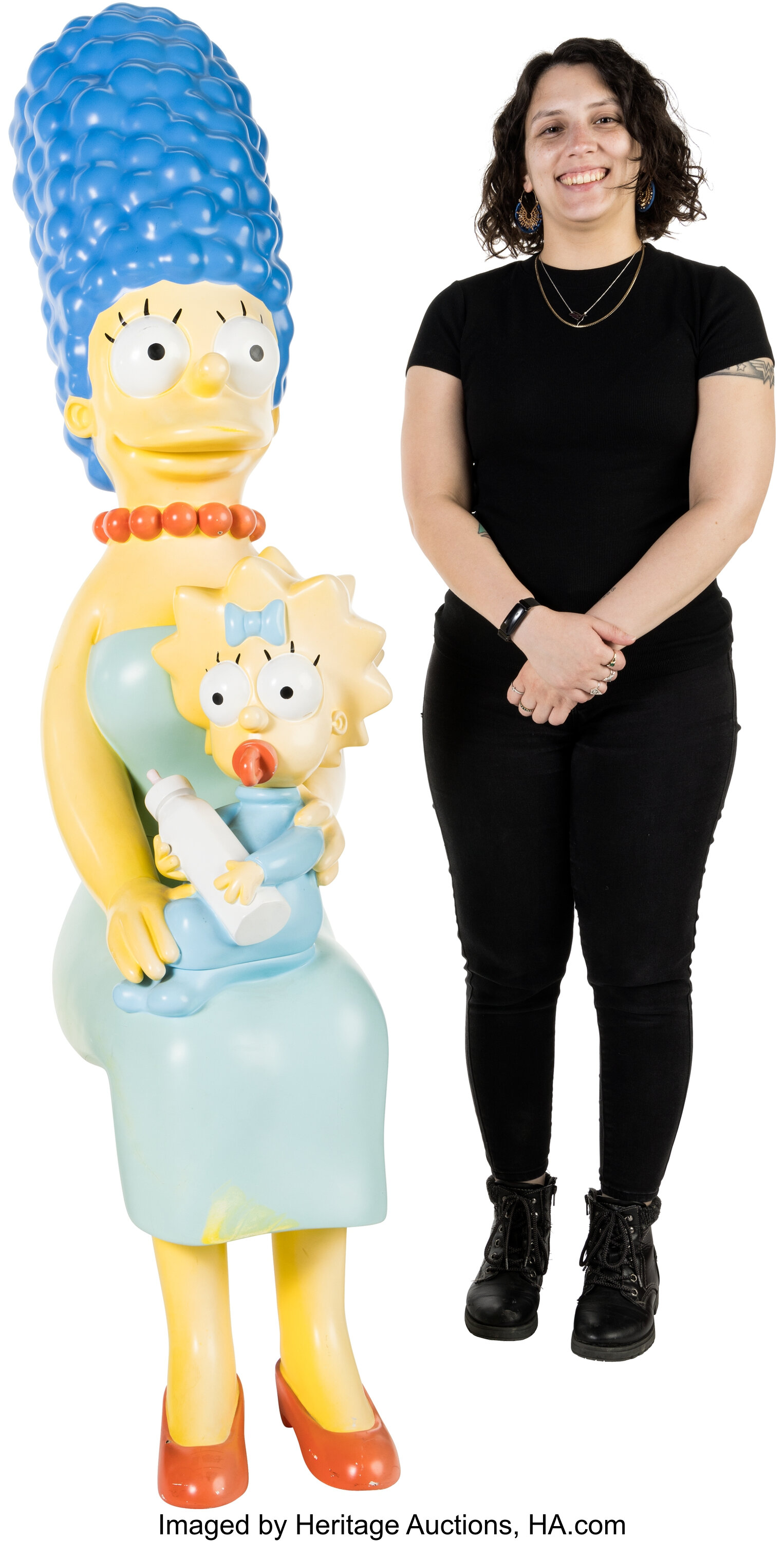 The Simpsons Marge and Maggie LIFE-SIZE Hand-Painted Promotional | Lot ...