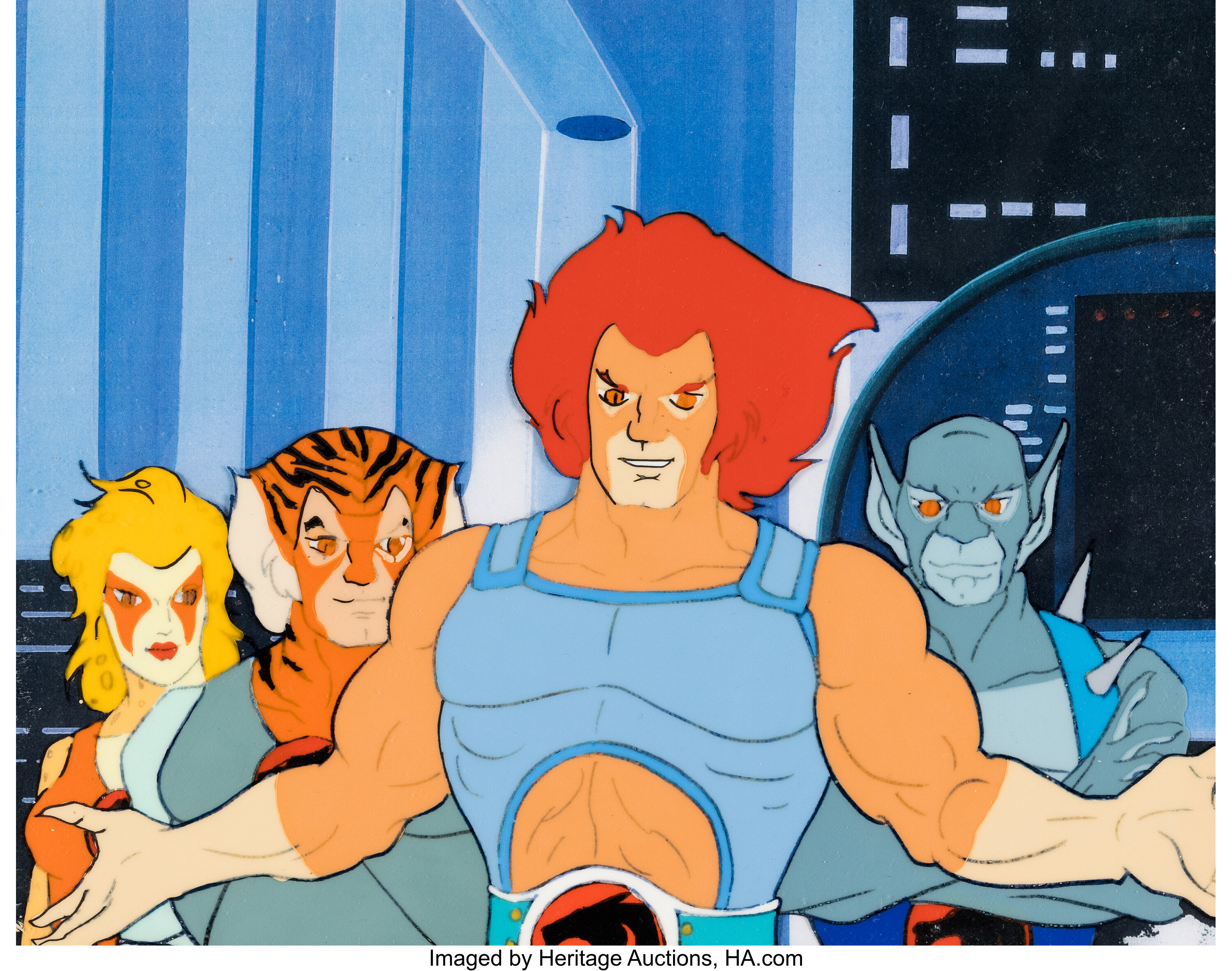 ThunderCats Original Production Cel Featuring Lion-O, Tygra, | Lot ...