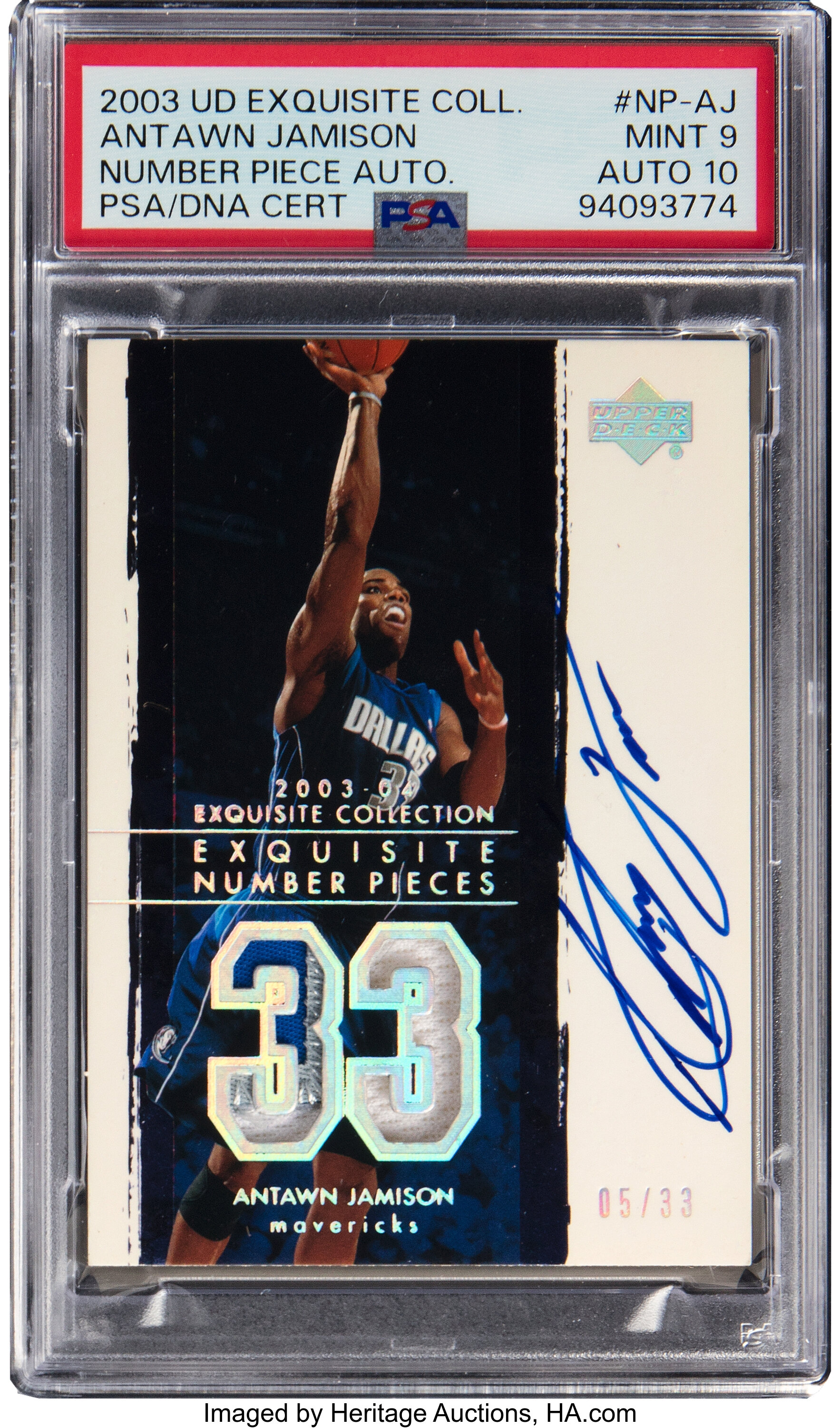 Antawn Jamison Autograph Memorabilia for Sale | Value Guide | Heritage ...