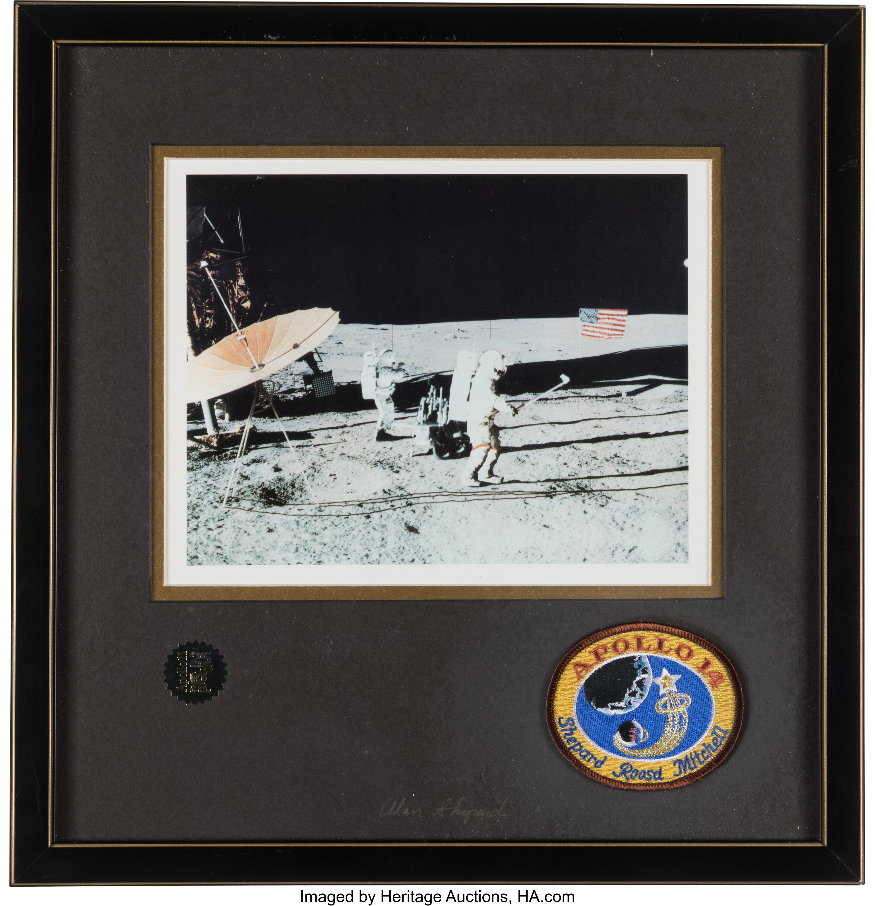 Alan Shepard Signed Limited Edition, #141/2500, "Moon Golfer" | Lot ...