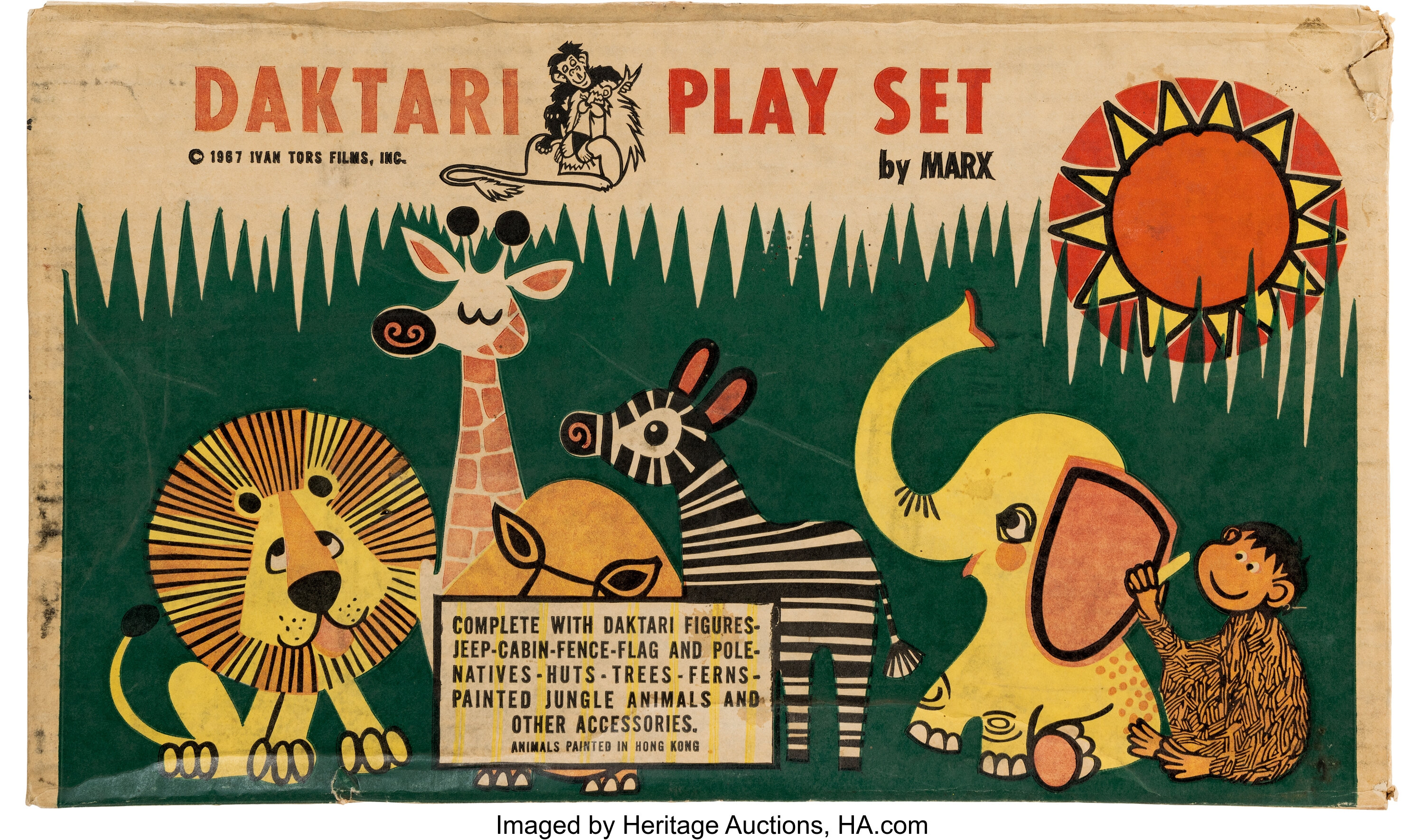 Daktari Play Set Sealed in Original Box (Marx, 1967).... Toys Other ...