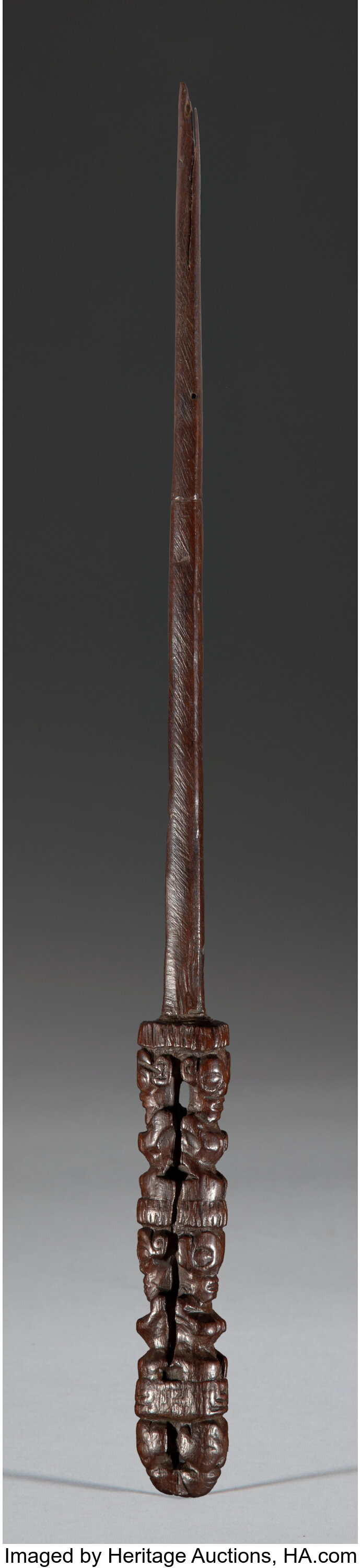 A Marquesas Islands Fan Handle, tahi... Tribal Art | Lot #70430 ...