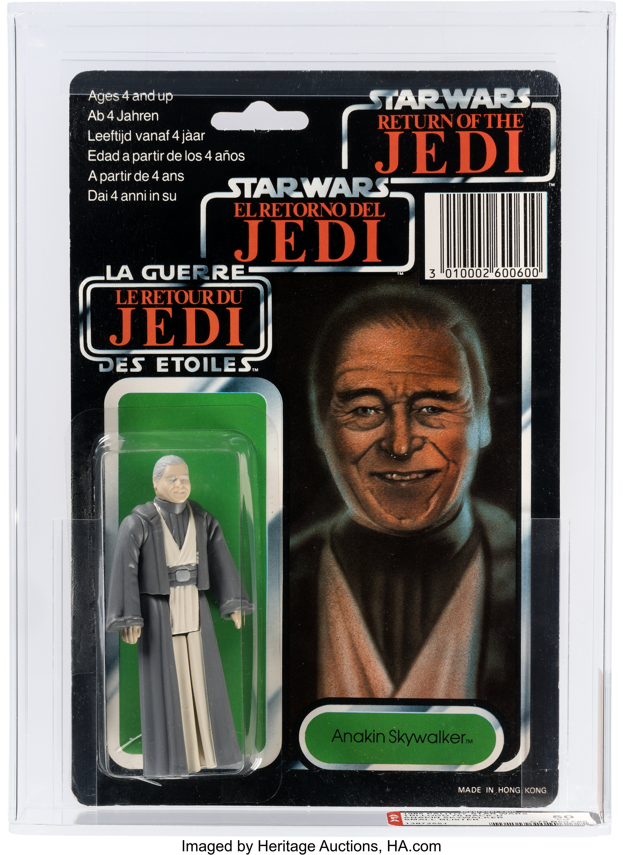 Star Wars Anakin Skywalker Tri-Logo 70 Back-D AFA 50 (Palitoy, | Lot ...