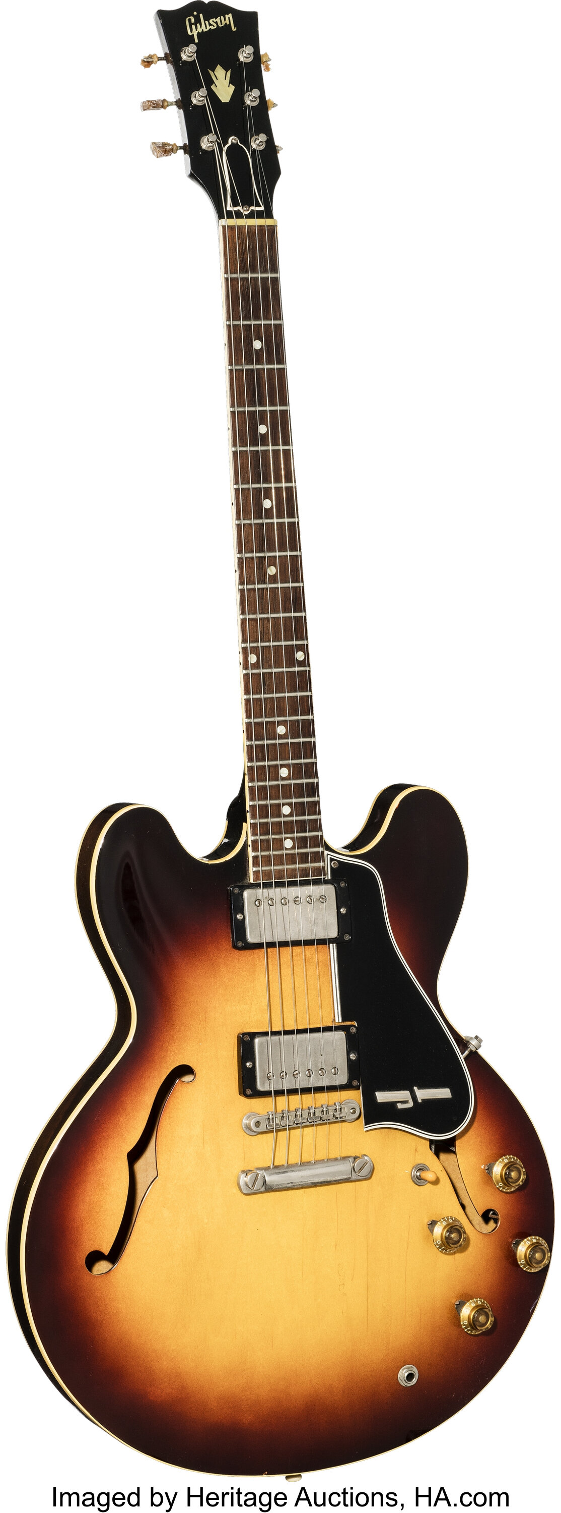 1958 Gibson ES-335 Sunburst Semi-Hollow Body Electric Guitar, | Lot ...