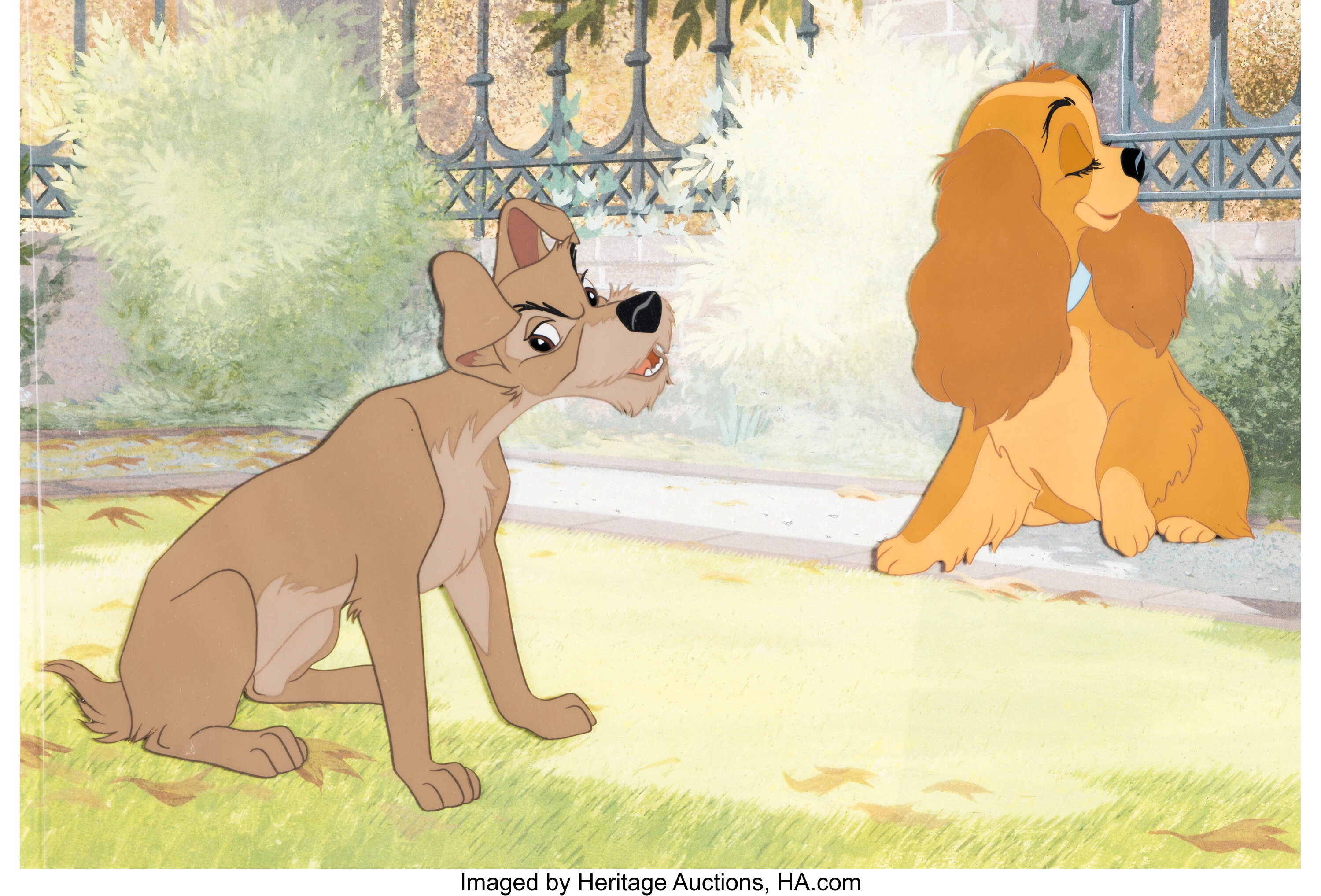 Lady and the Tramp Lady and Tramp Production/Color Model Cel (Walt ...