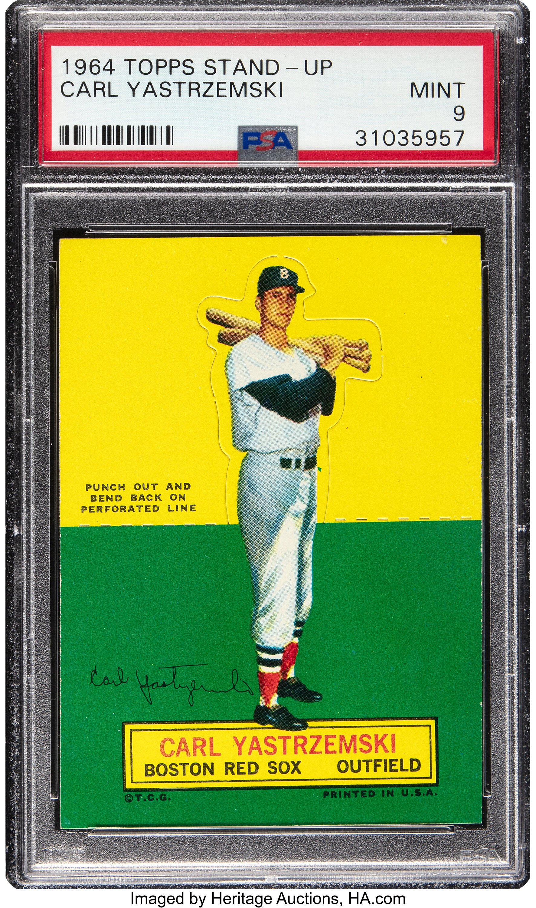 1964 Topps Stand-Up Carl Yastrzemski PSA Mint 9 - Pop Five, One | Lot ...