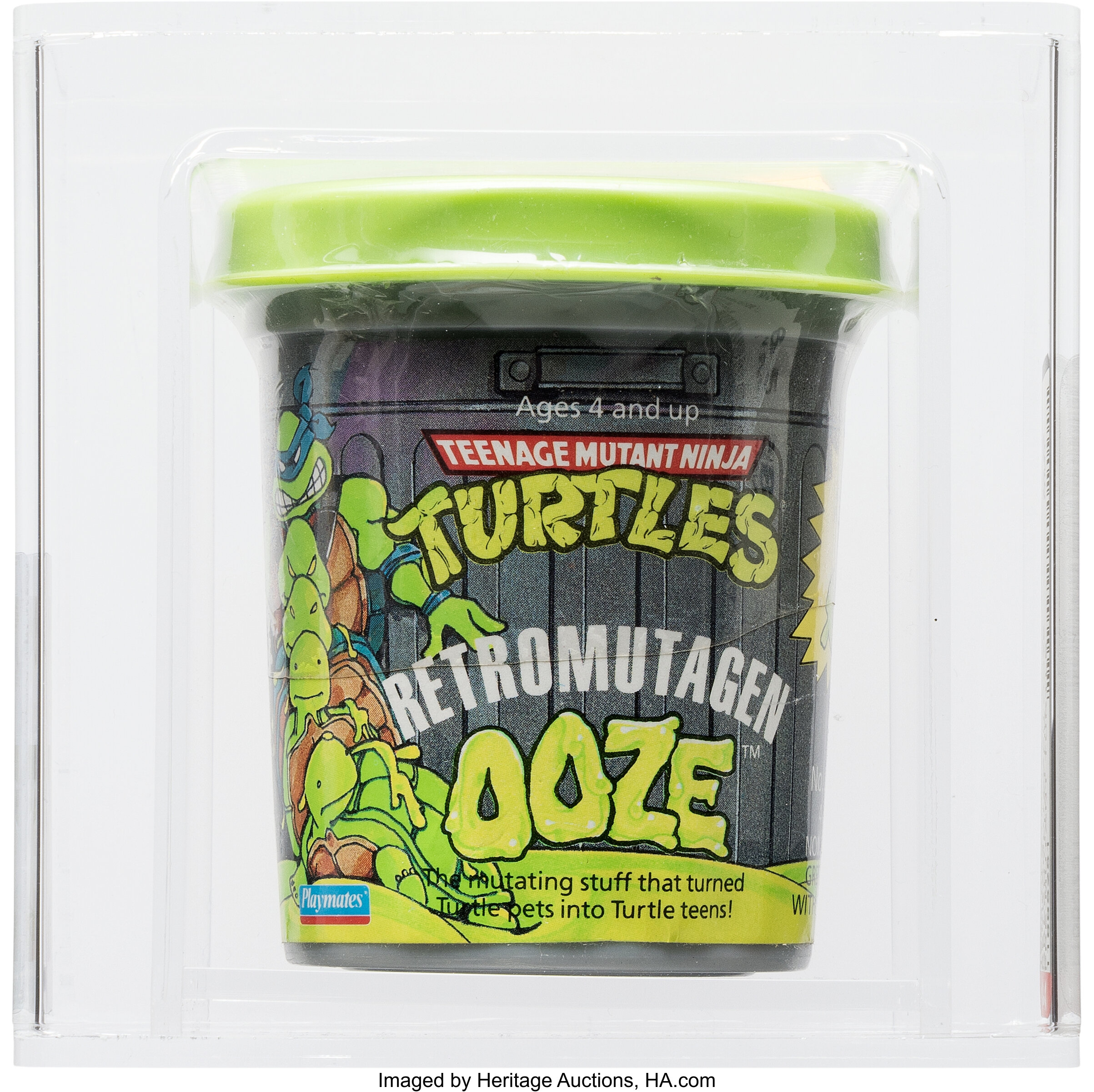 Teenage Mutant Ninja Turtles Retromutagen Ooze Green Lid AFA 85 | Lot ...