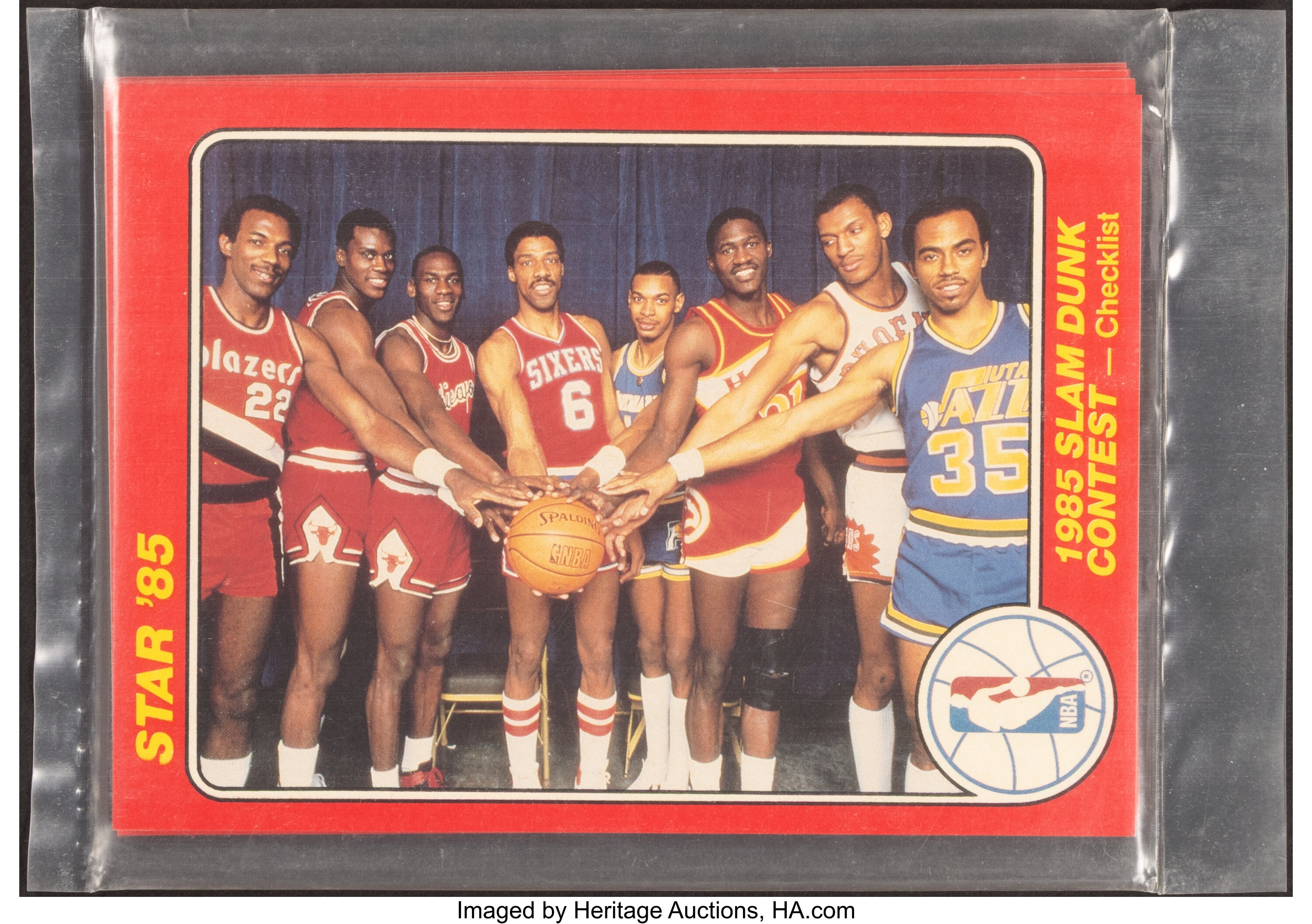 1985 Star Co. Basketball Slam Dunk Contest Supers 5 X 7 Complete | Lot ...